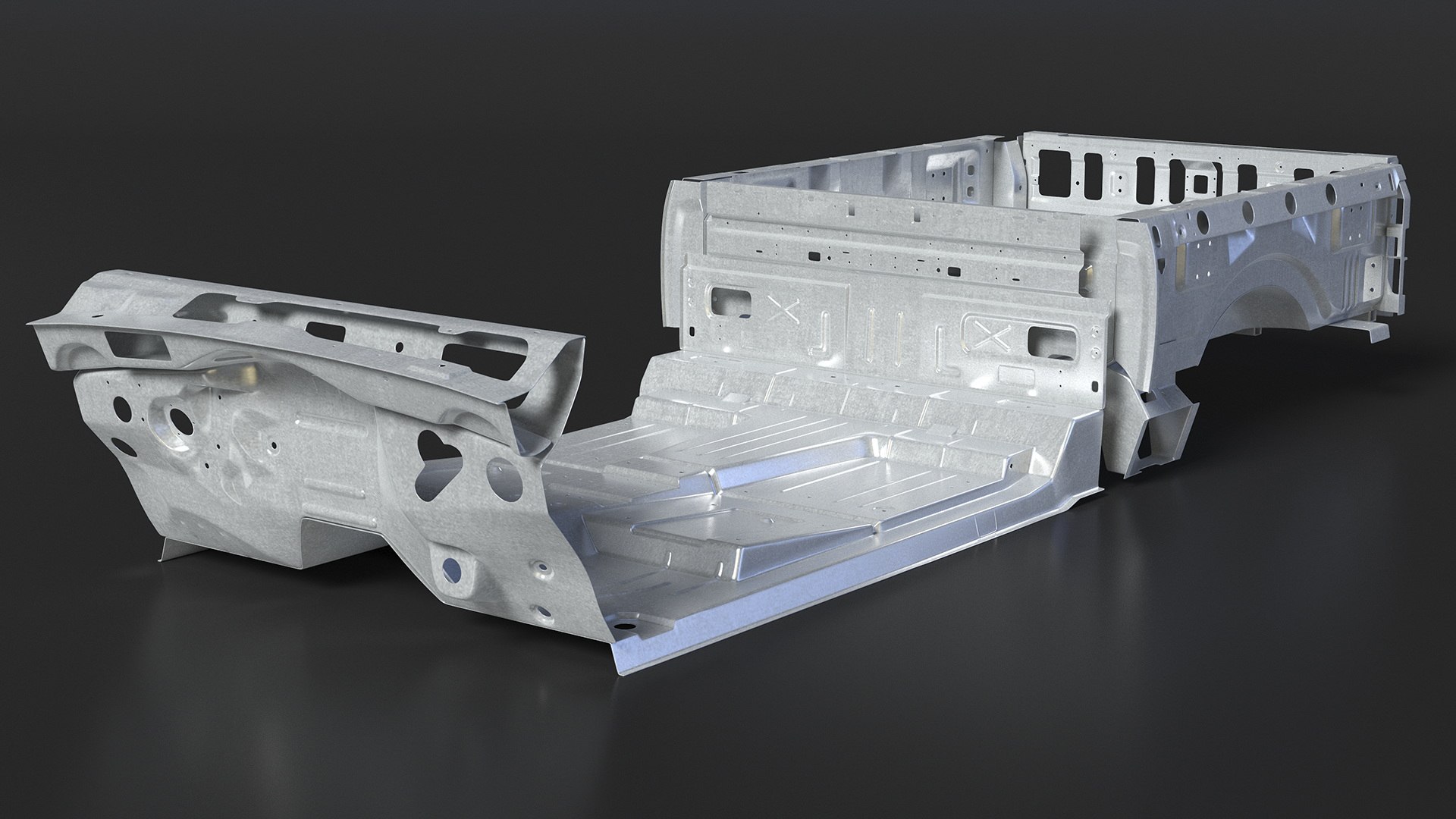 3D Pickup Truck Frame - TurboSquid 2184198