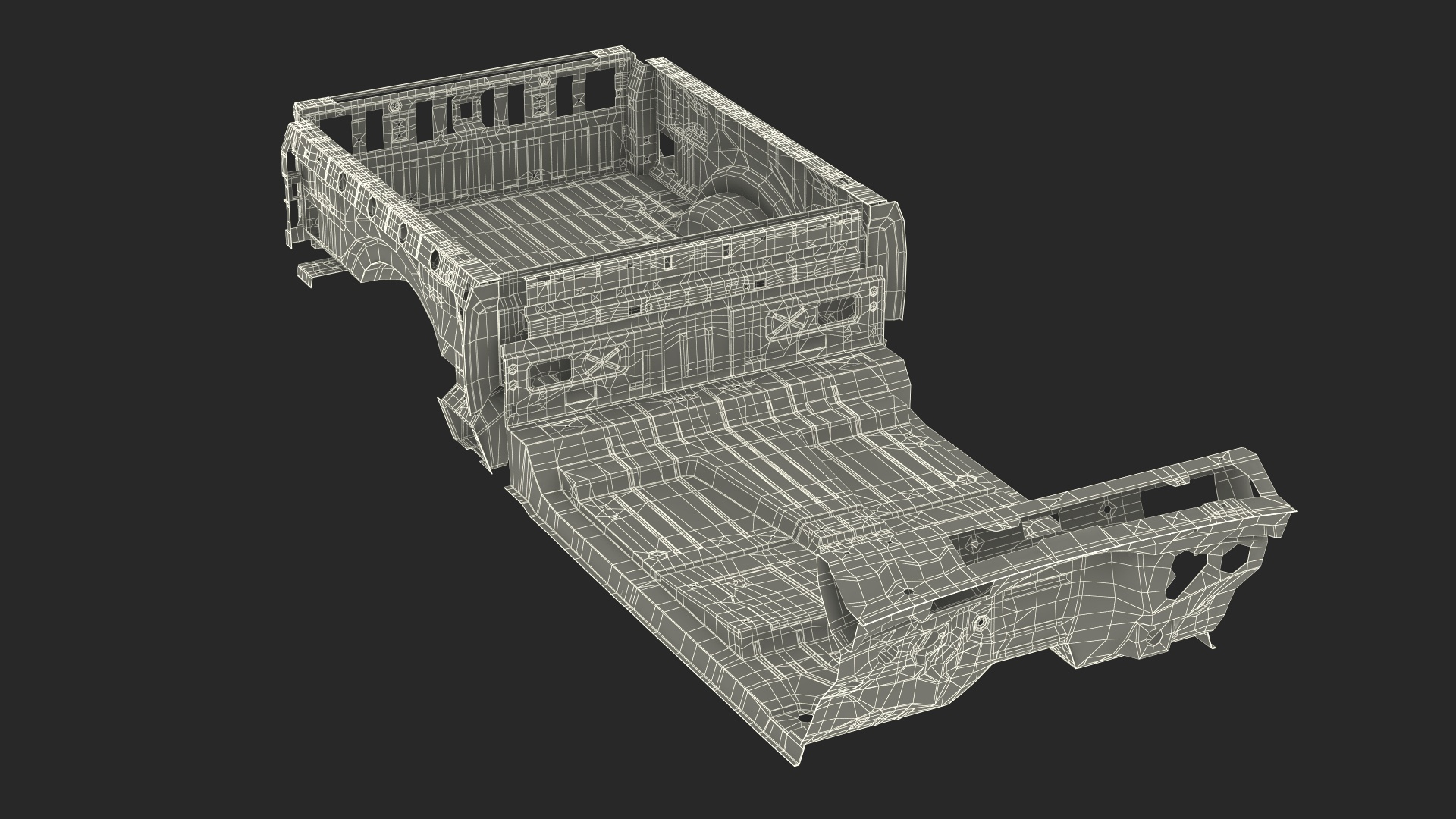 3D Pickup Truck Frame - TurboSquid 2184198