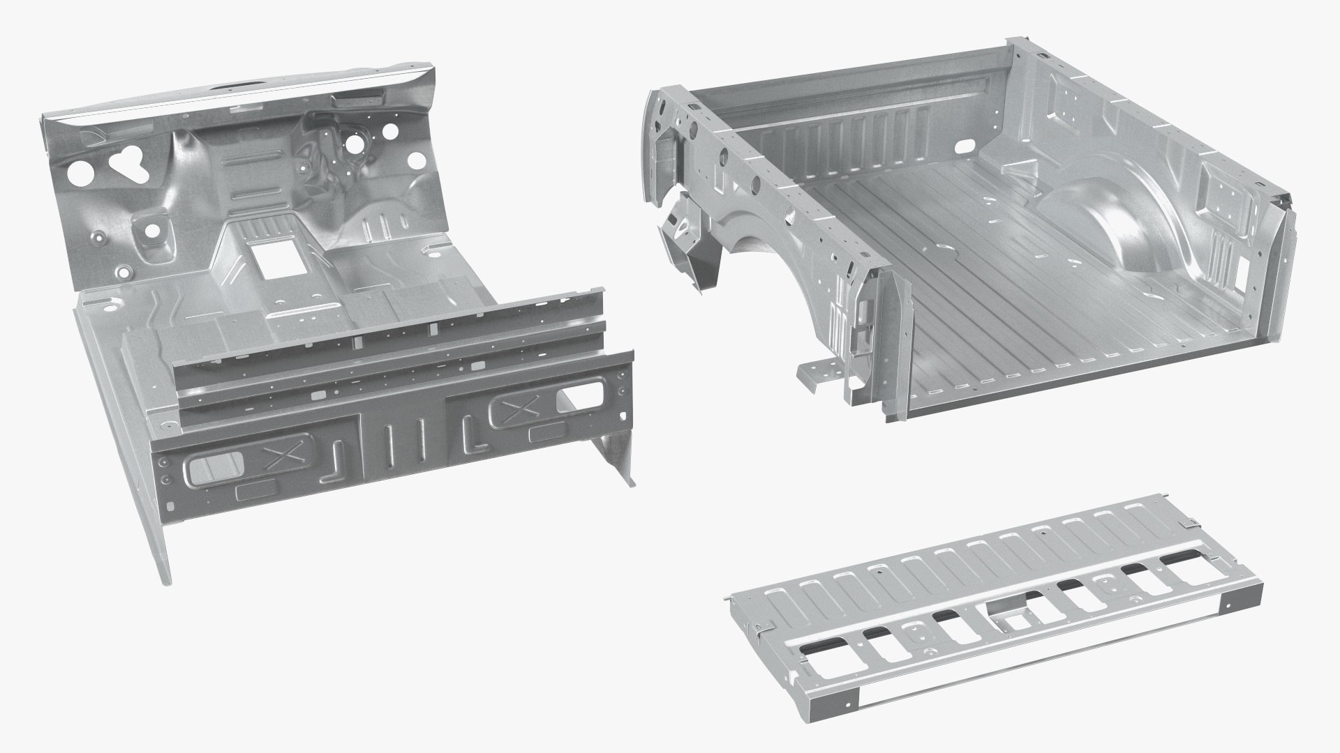 3D Pickup Truck Frame - TurboSquid 2184198