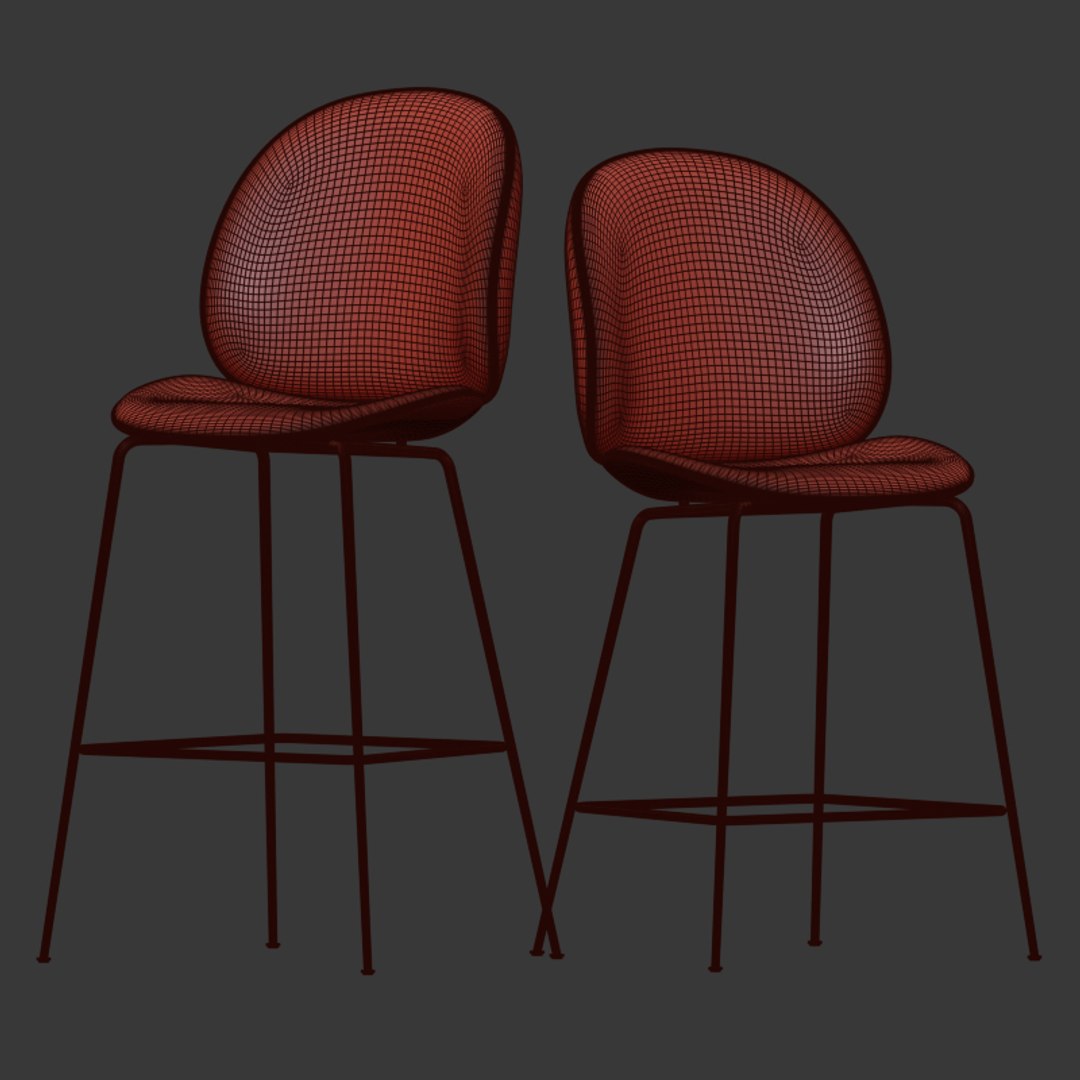 Gubi Beetle Bar Stool 3D Model - TurboSquid 1572221