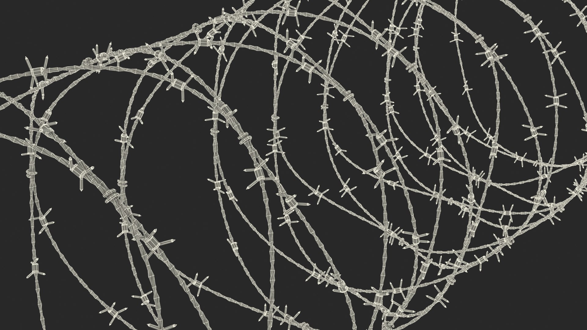 3D Razor Wire Obstacle - TurboSquid 1714169