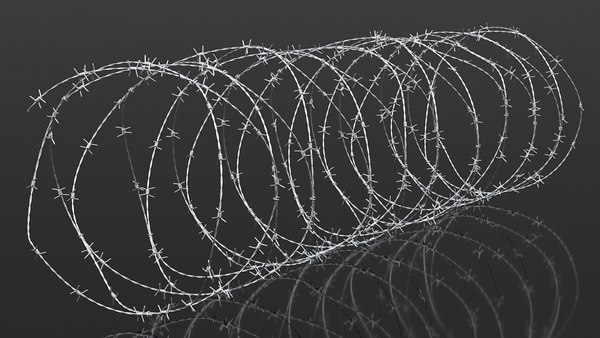 3D Razor Wire Obstacle - TurboSquid 1714169