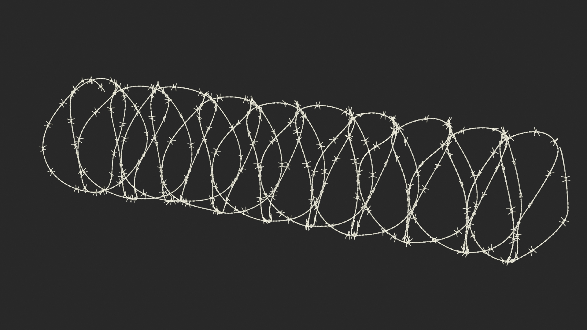 3D Razor Wire Obstacle - TurboSquid 1714169