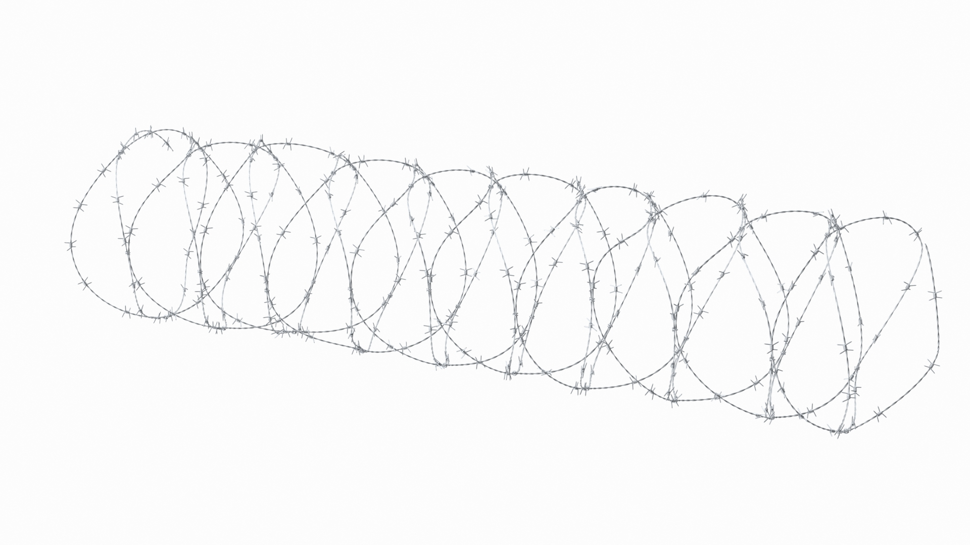 3D Razor Wire Obstacle - TurboSquid 1714169
