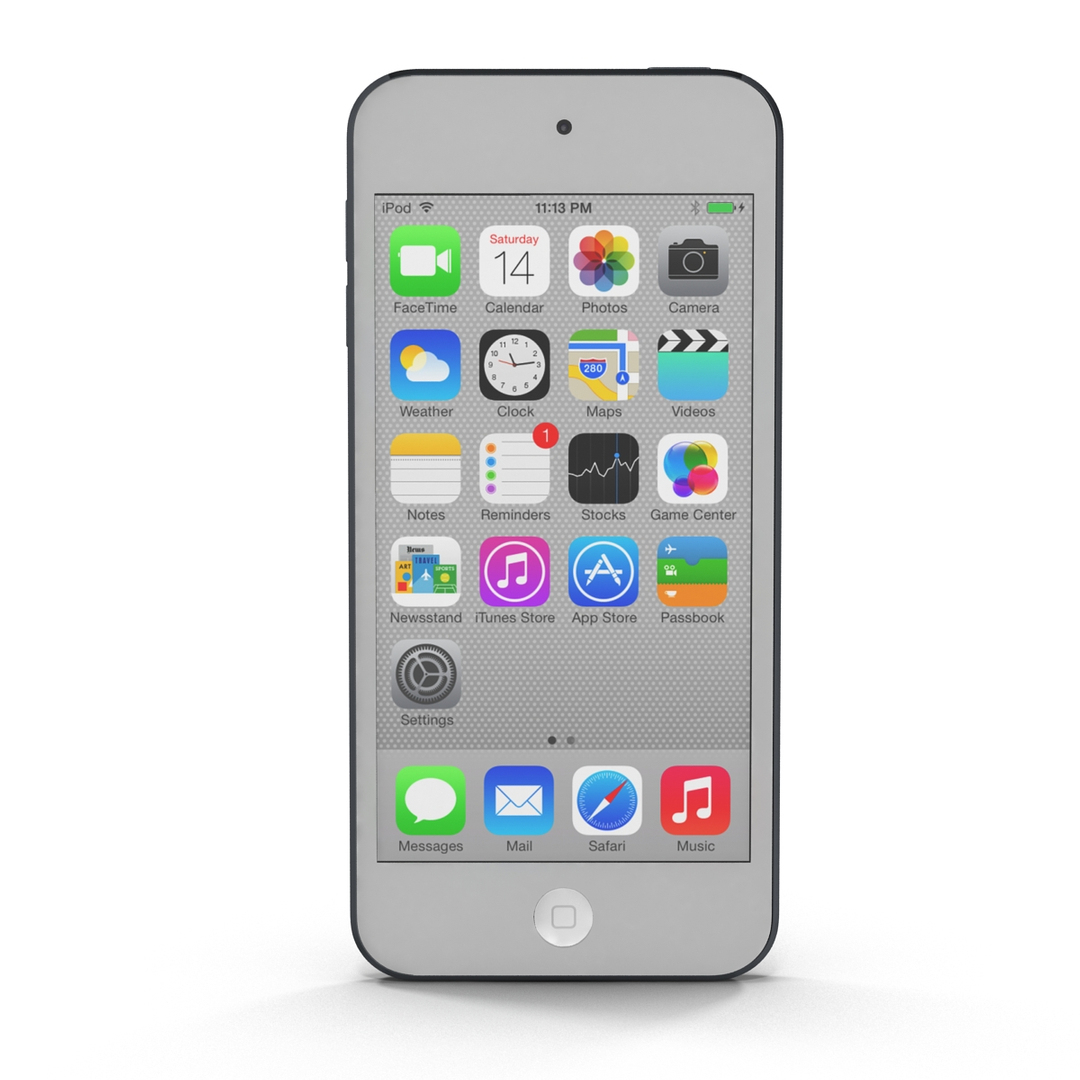 Ipod Touch Space Gray 3d Model