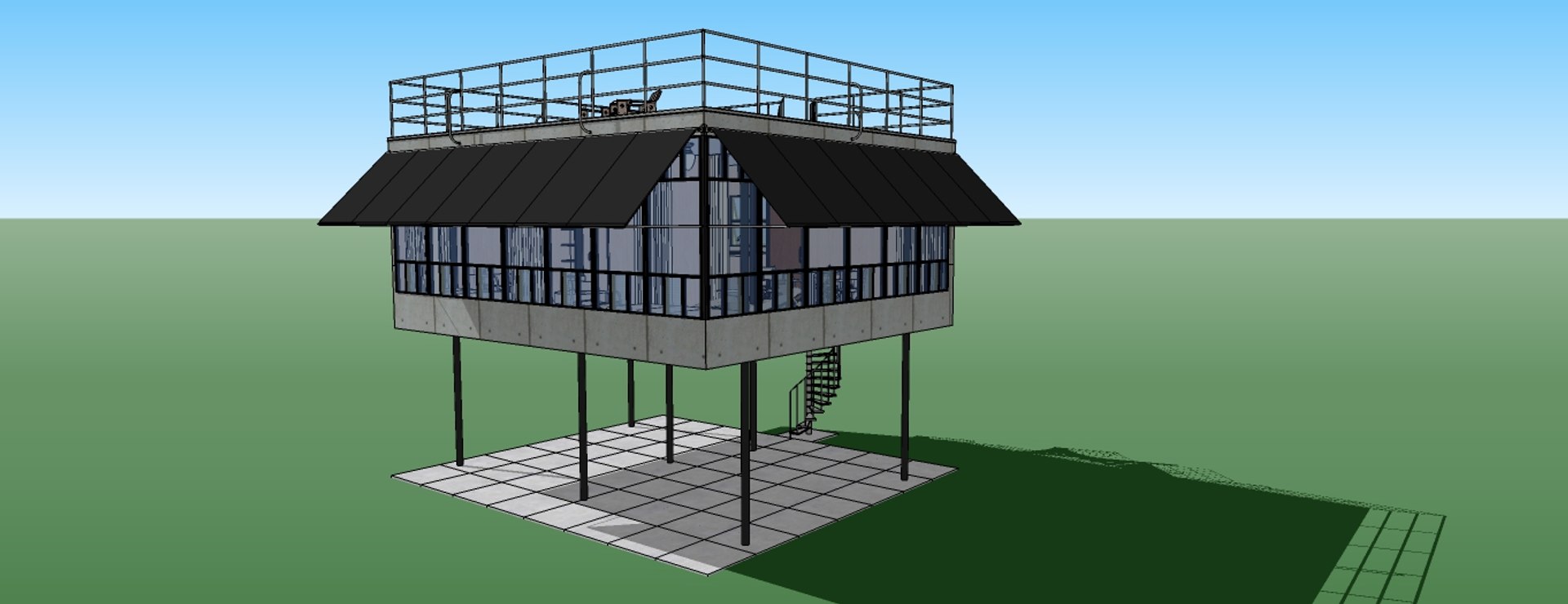 Stage House Concept 3d 3ds
