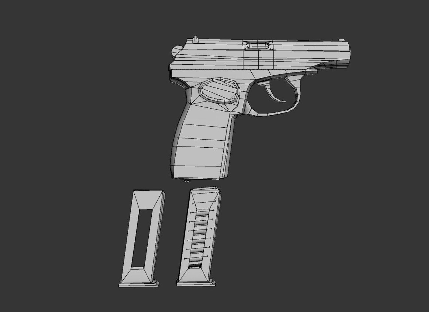 3D Makarov Pistol - TurboSquid 1382157