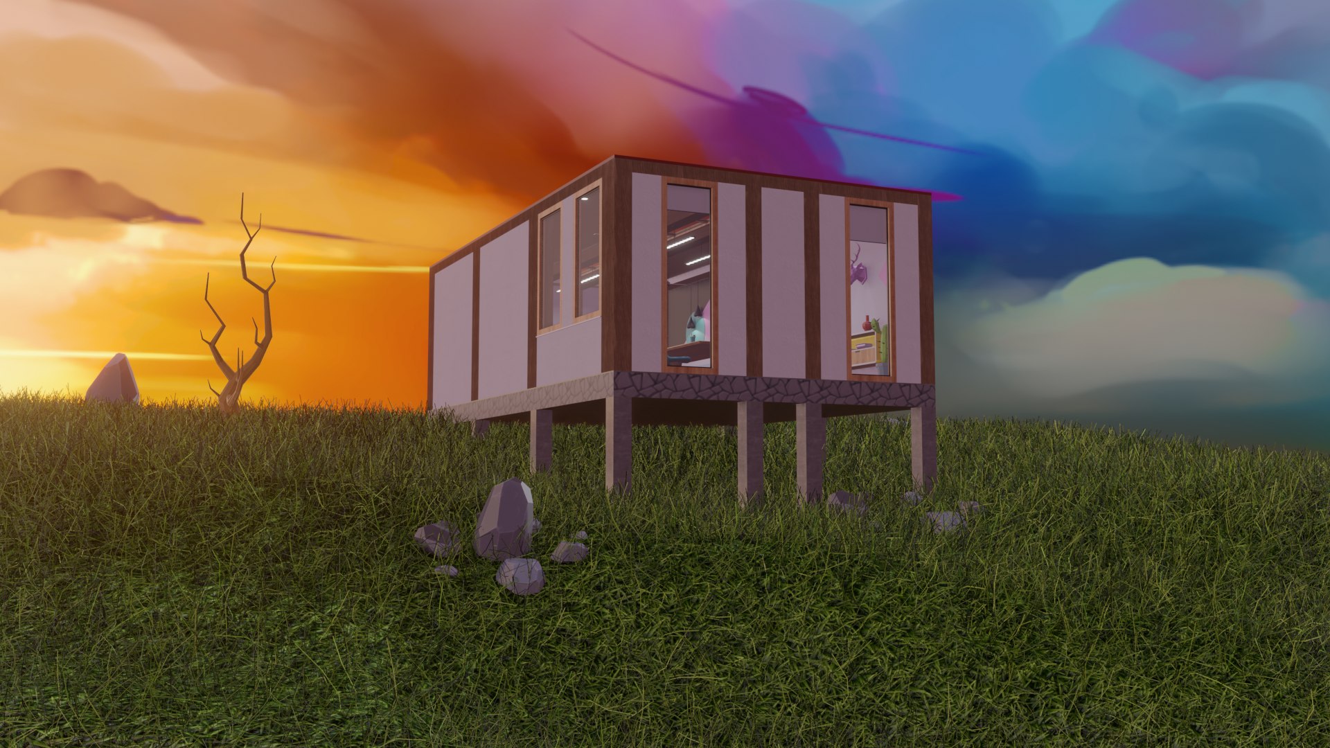 3D Metaverse Rooms - TurboSquid 1873964