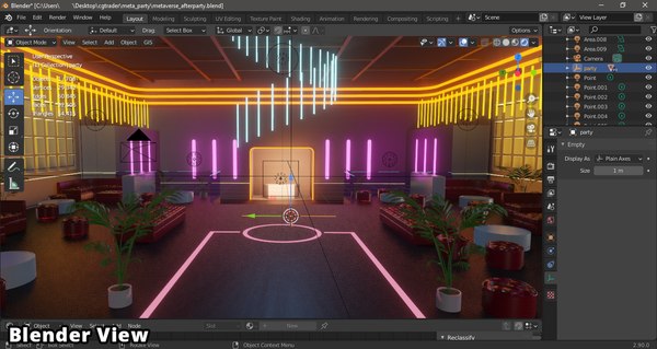 3D Metaverse Rooms - TurboSquid 1873964
