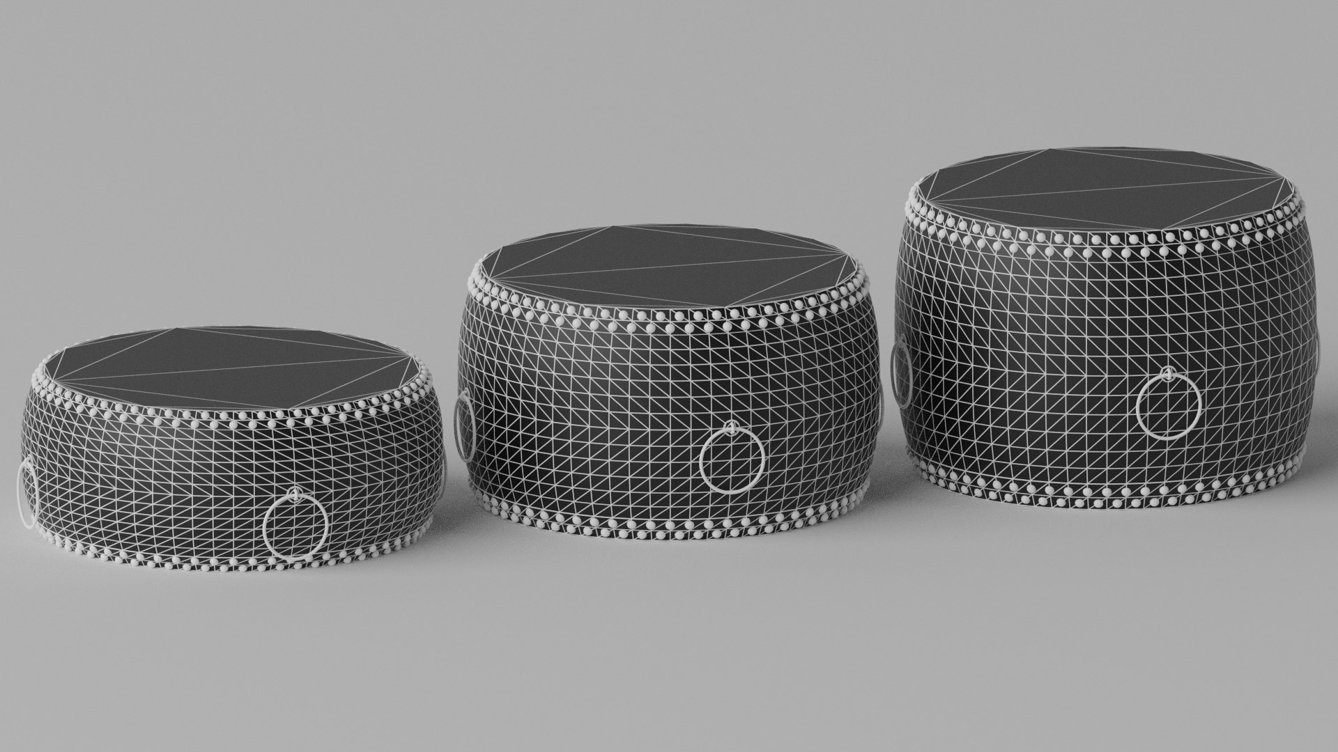 3D Chinese Musical Instrument Drum - TurboSquid 2217339
