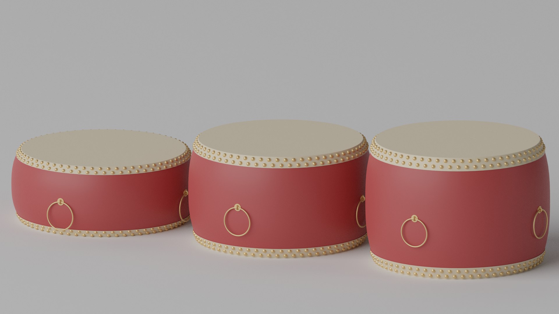 3D Chinese Musical Instrument Drum - TurboSquid 2217339