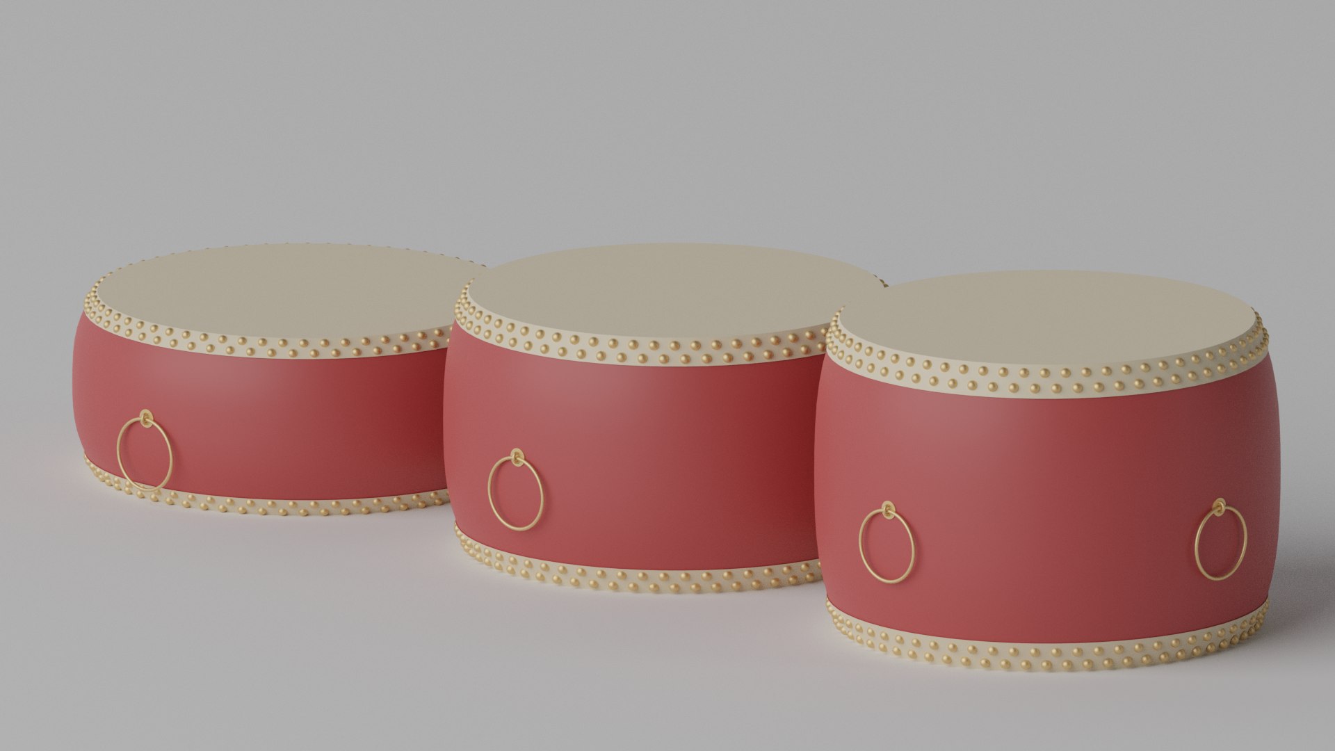 3D Chinese Musical Instrument Drum - TurboSquid 2217339