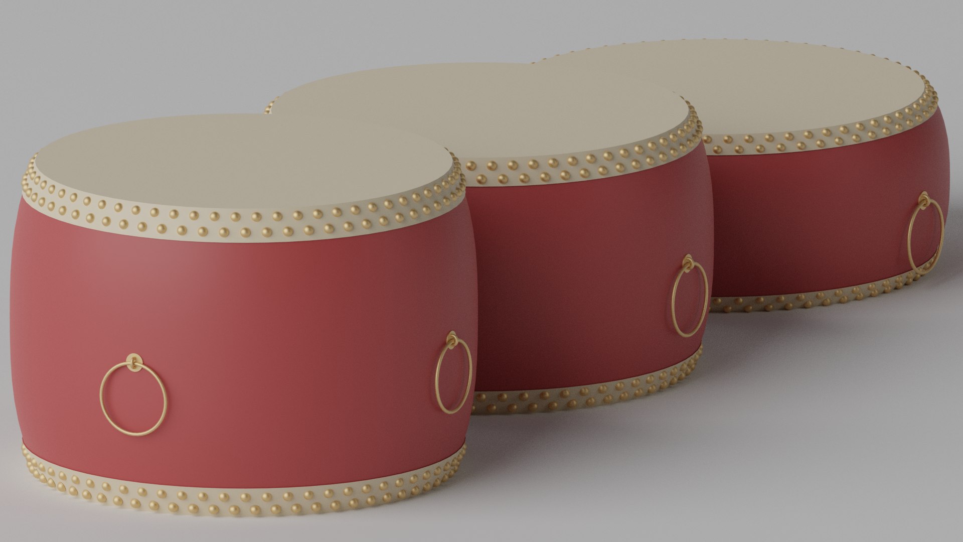 3D Chinese Musical Instrument Drum - TurboSquid 2217339