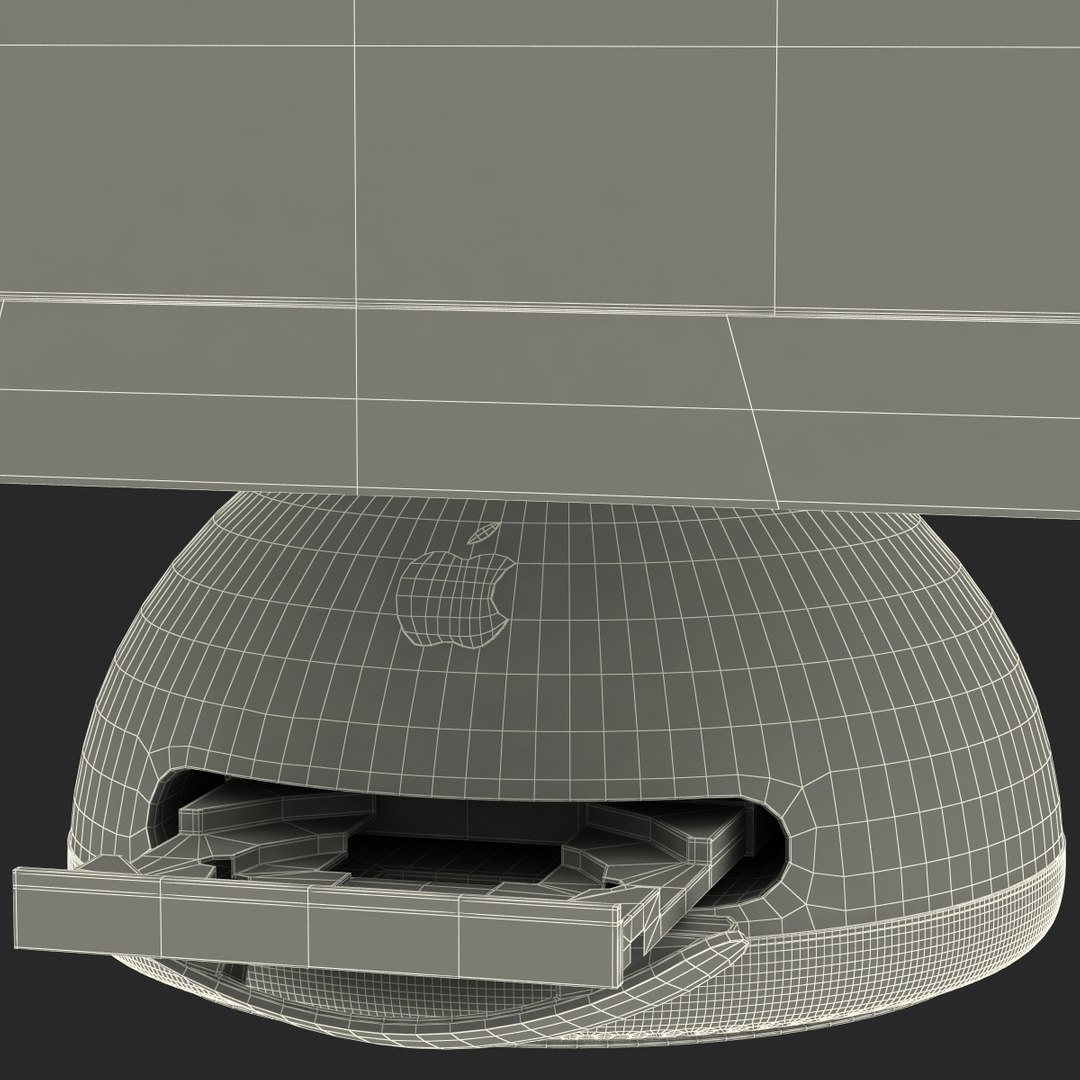 imac g4 flat panel 3d model