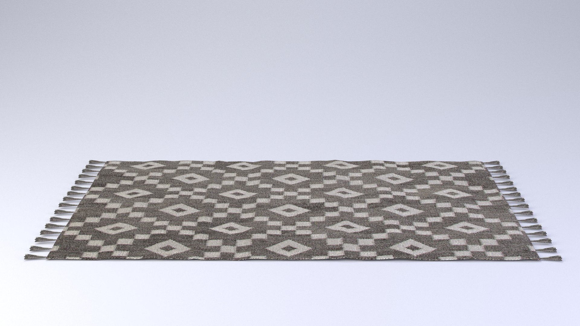 Realistic Rug Fringe 3d Obj