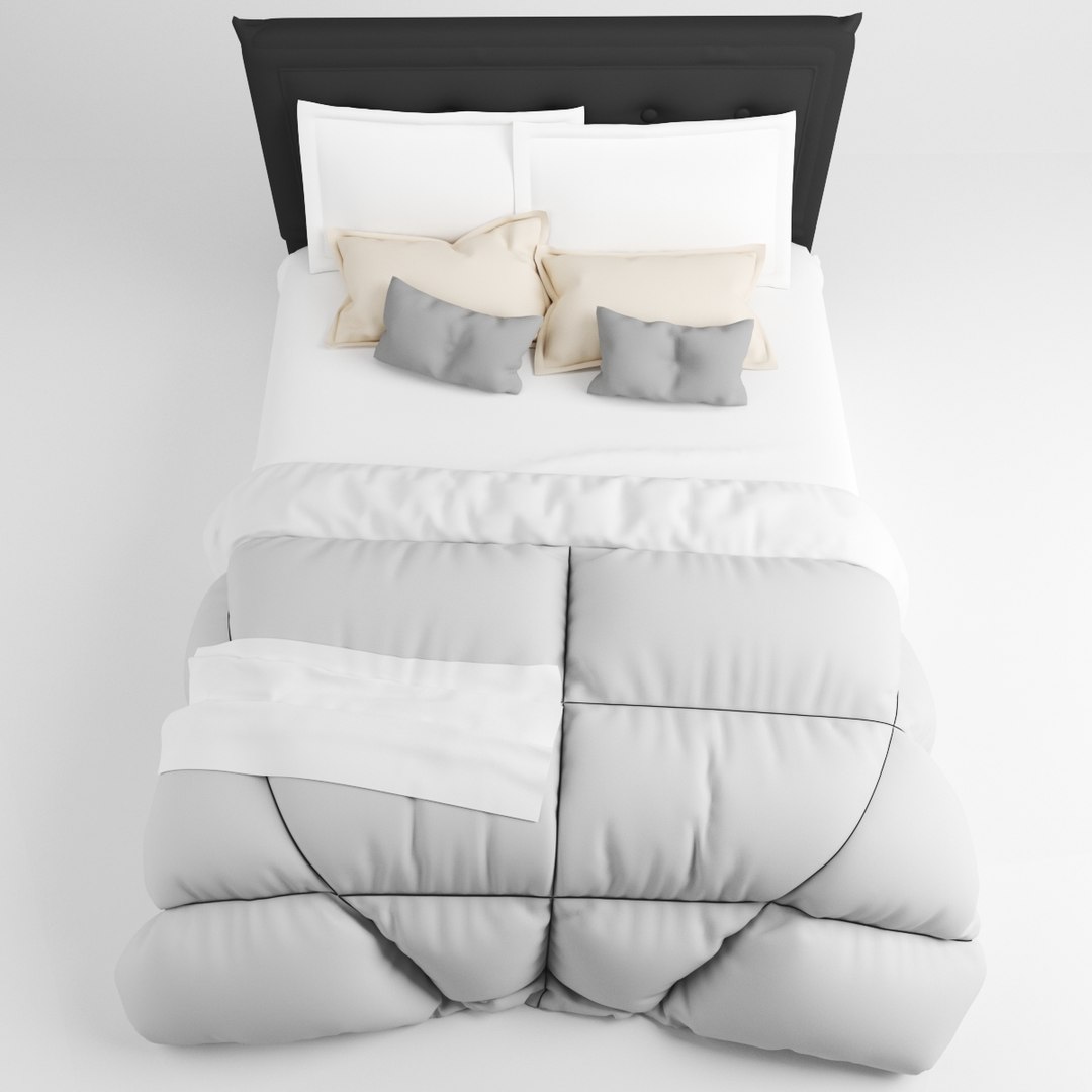 King bed model - TurboSquid 1522346