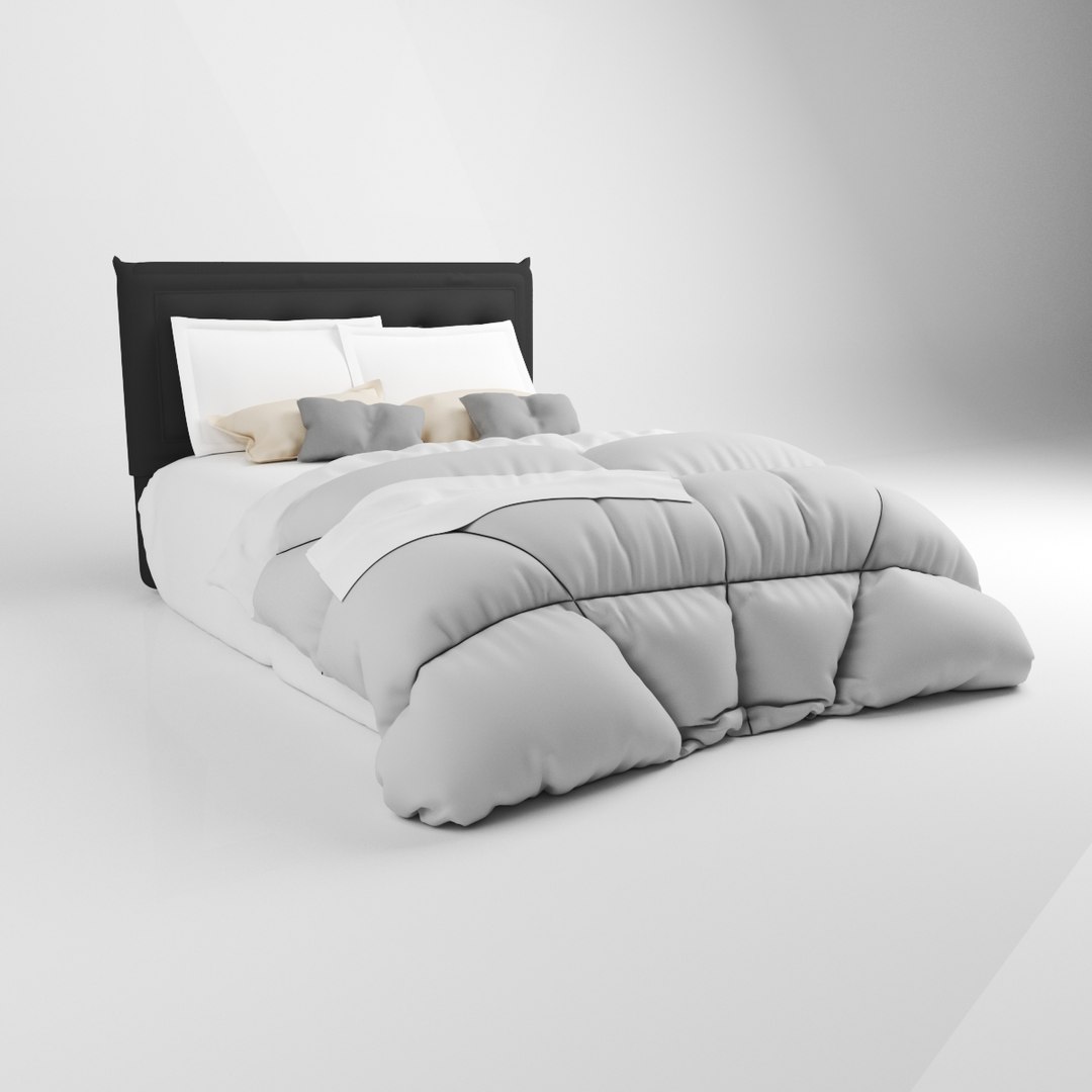 King bed model - TurboSquid 1522346