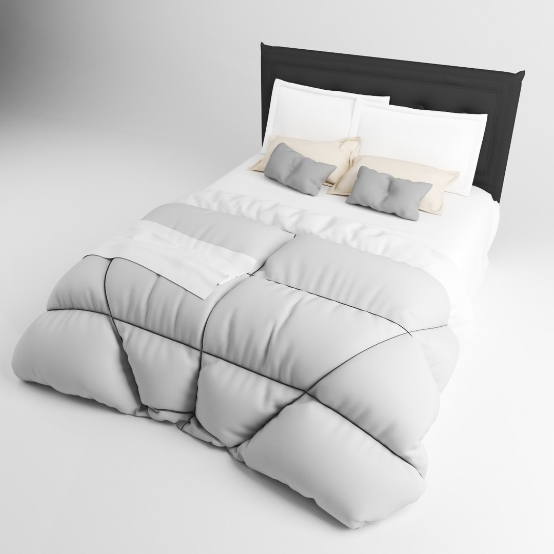 King bed model - TurboSquid 1522346