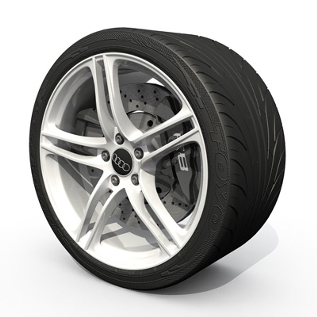 r8 wheel 3d model