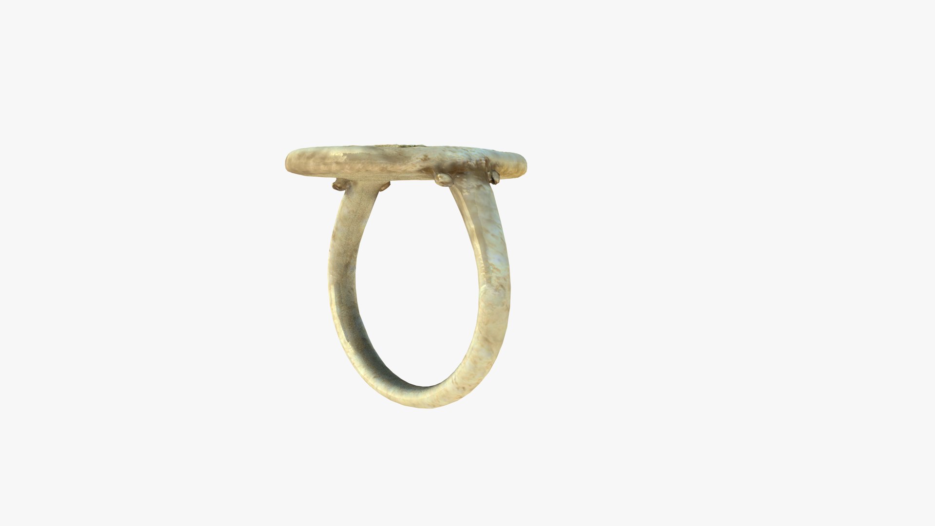 3D Roman Gold Ring With Head Of Jupiter - TurboSquid 2216799