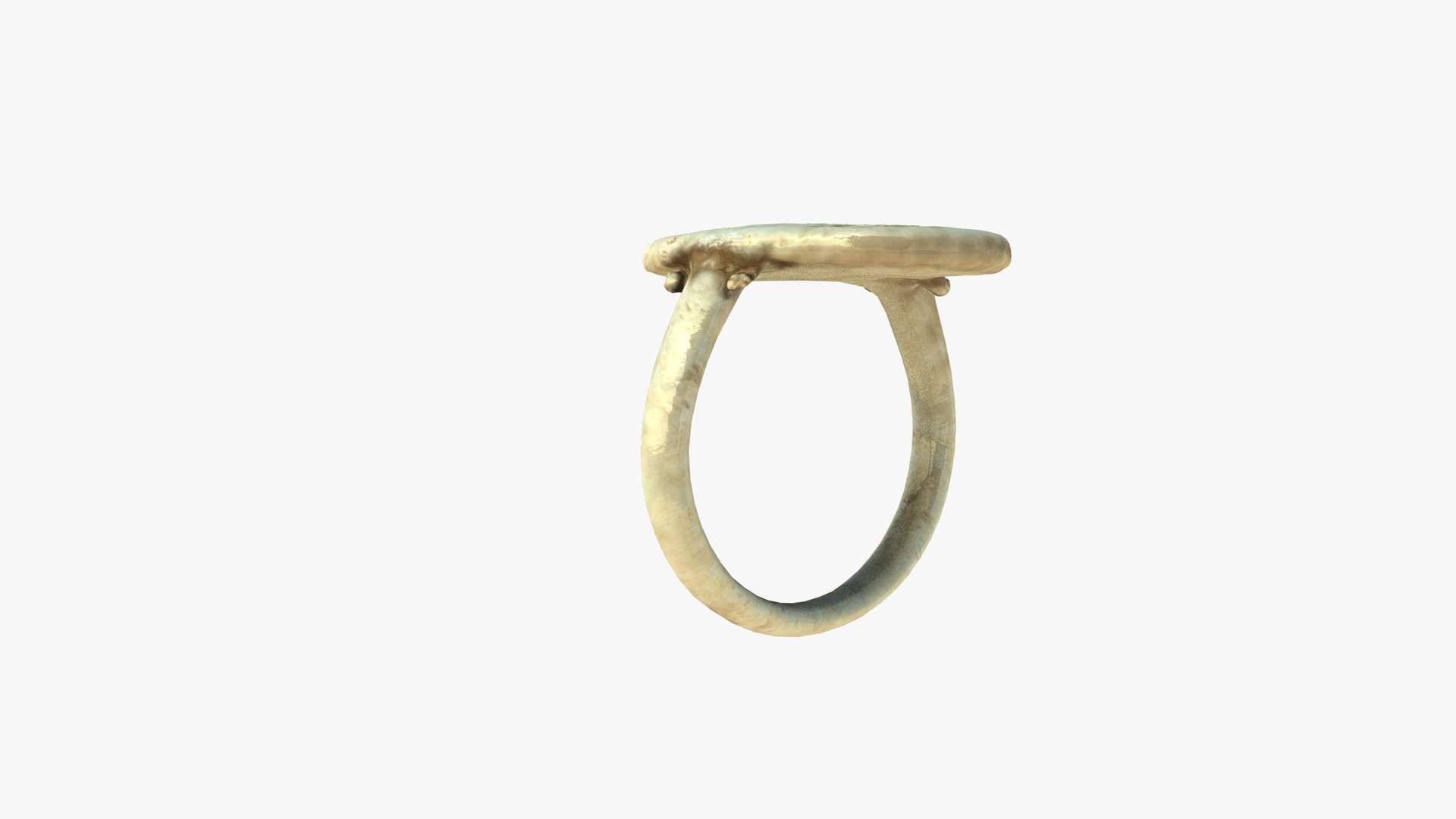 3D Roman Gold Ring With Head Of Jupiter - TurboSquid 2216799