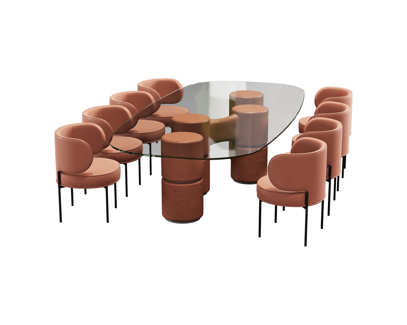Gallotti And Radice Molecola Dining Set 1 320x150 3D Model - TurboSquid ...
