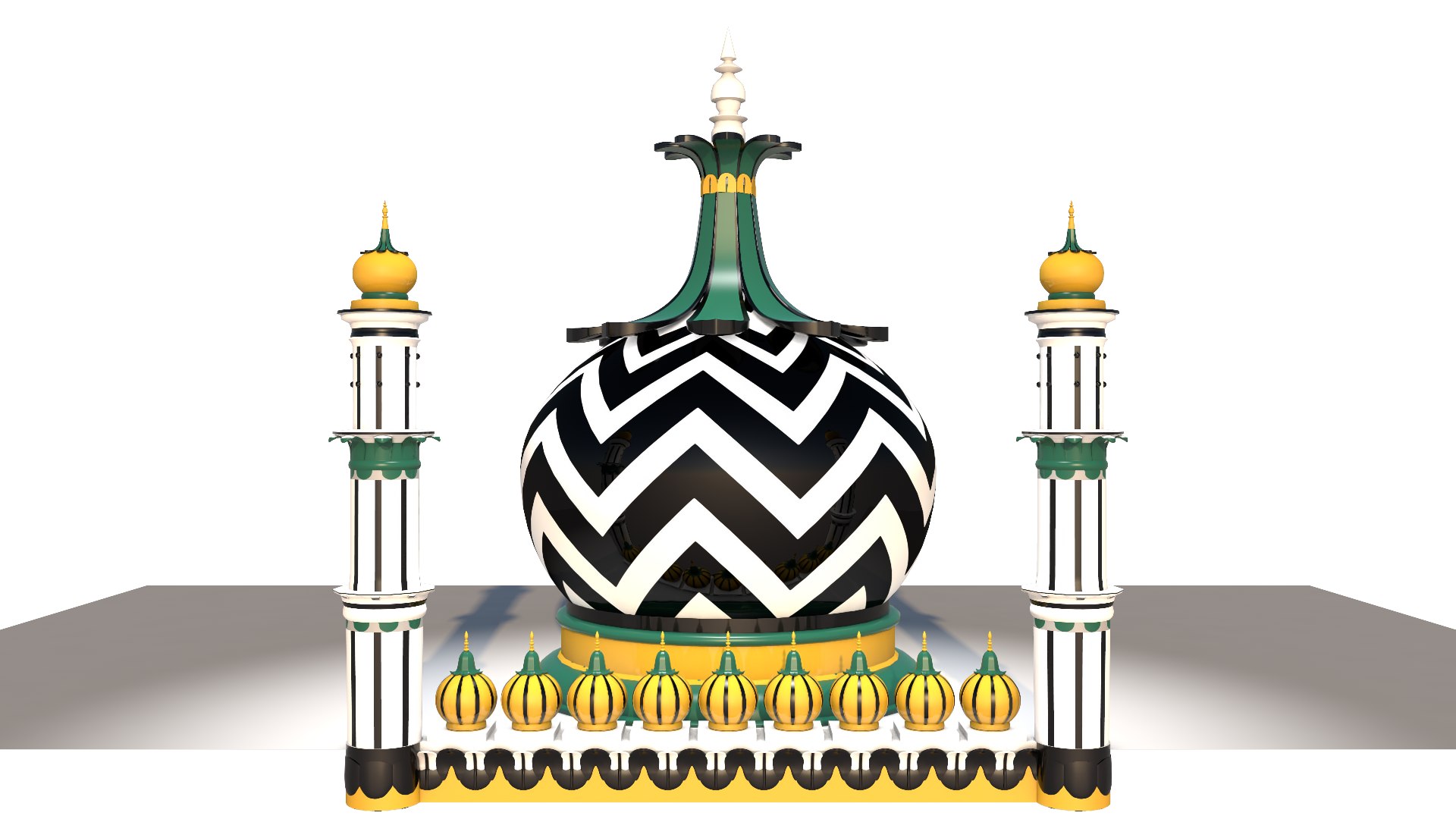3D Ala Hazrat Imam Ahmad Raza Shrine 3D - TurboSquid 2196620