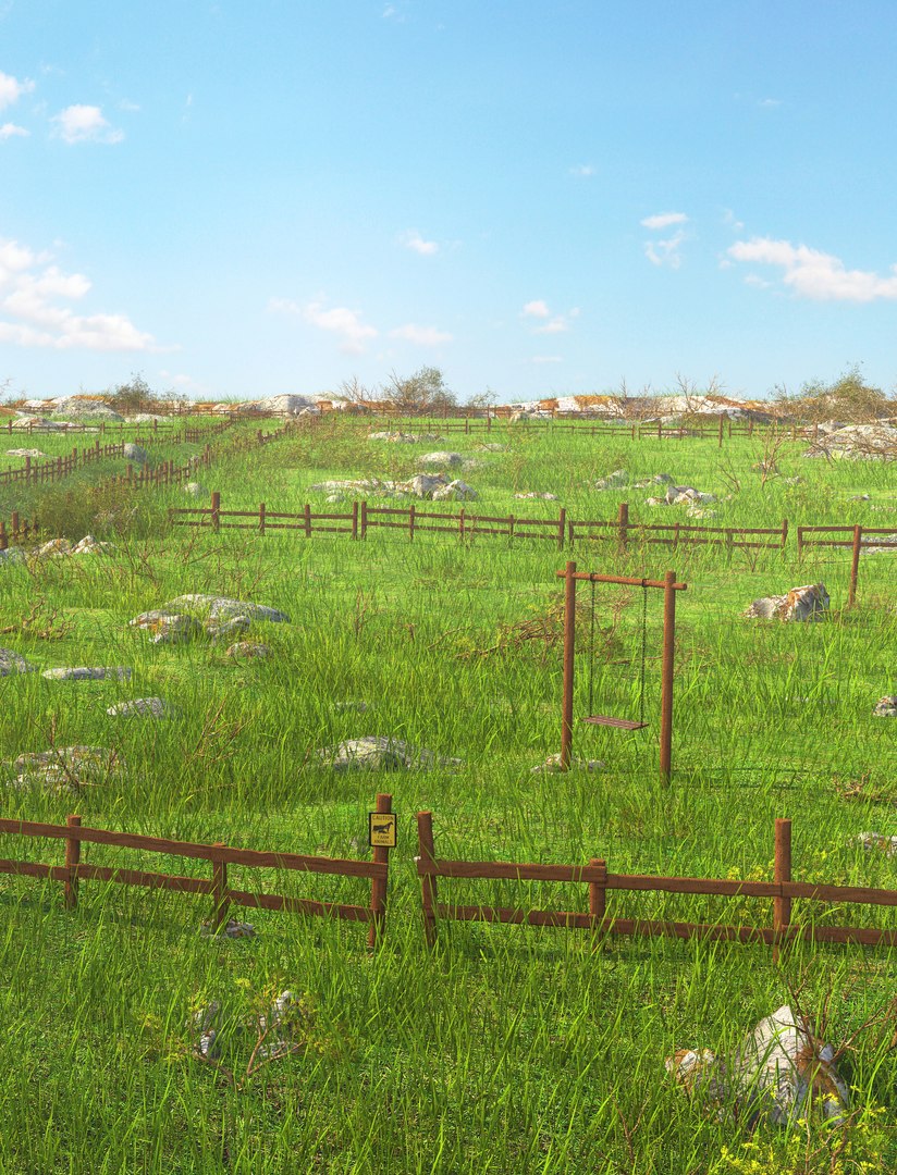 Nature Meadow Environment 3D Model - TurboSquid 1733310
