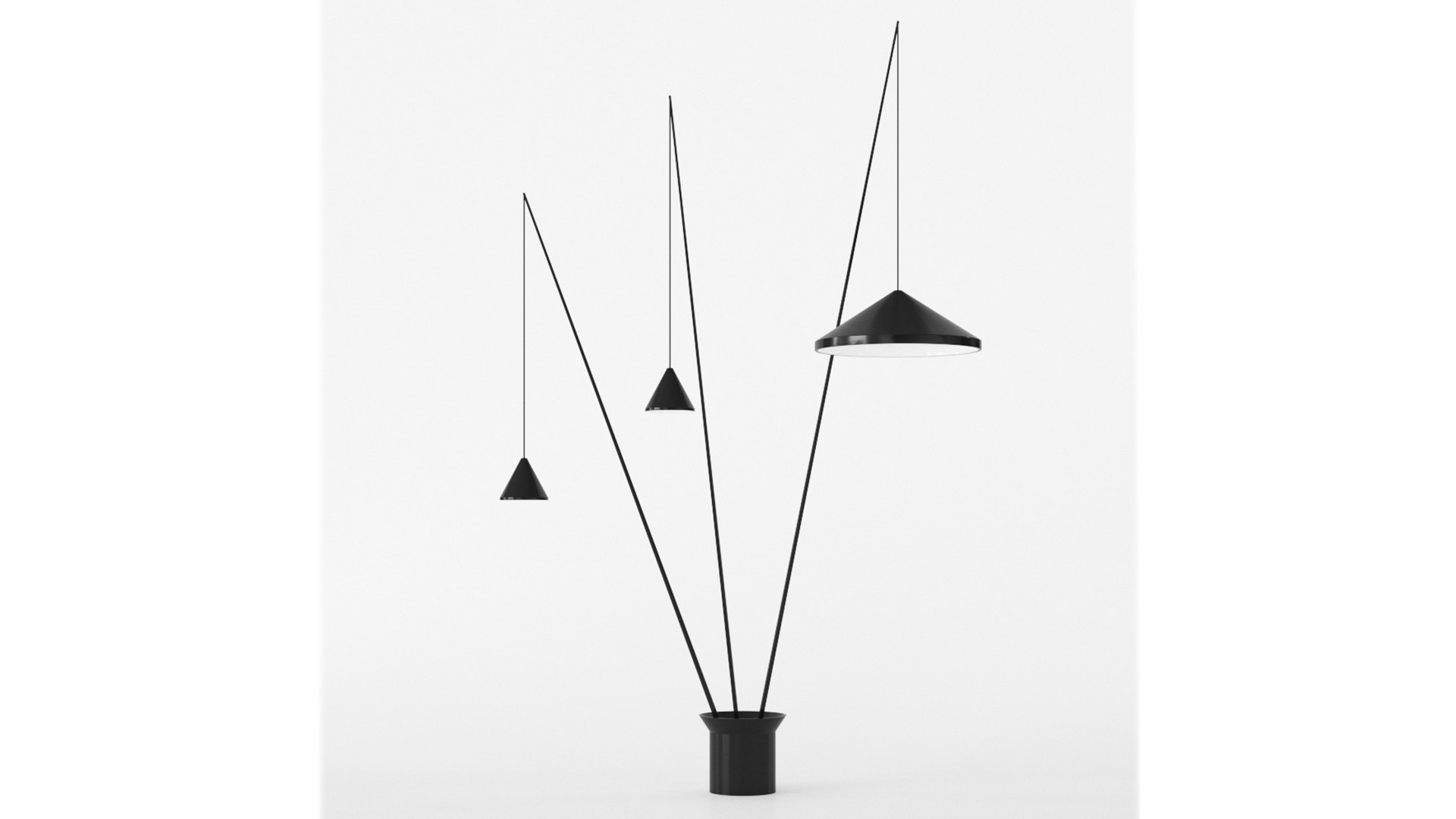 North Floor Wall Lamp By Vibia 3D Model - TurboSquid 2118253