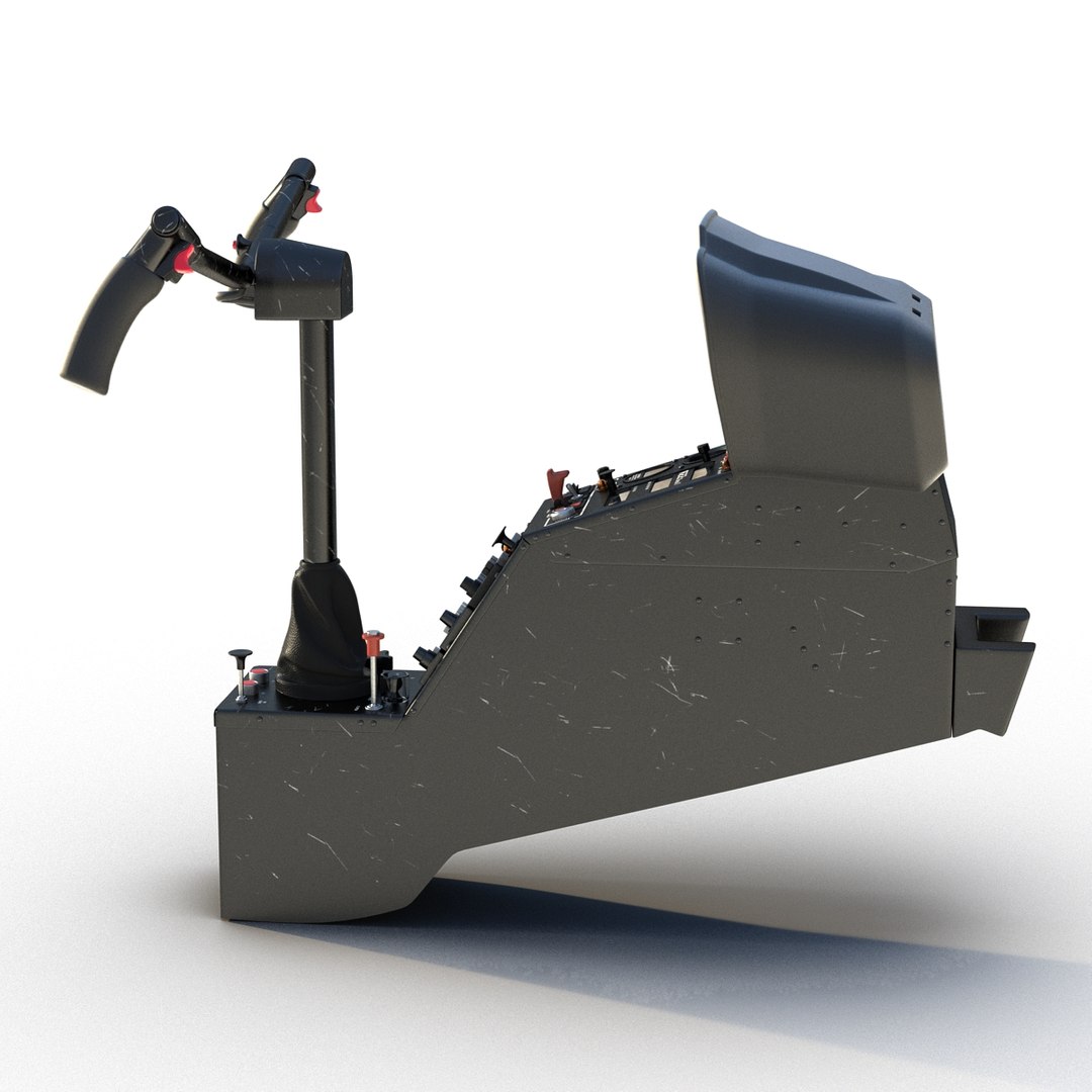 Light Helicopter Control Panel 3d Model