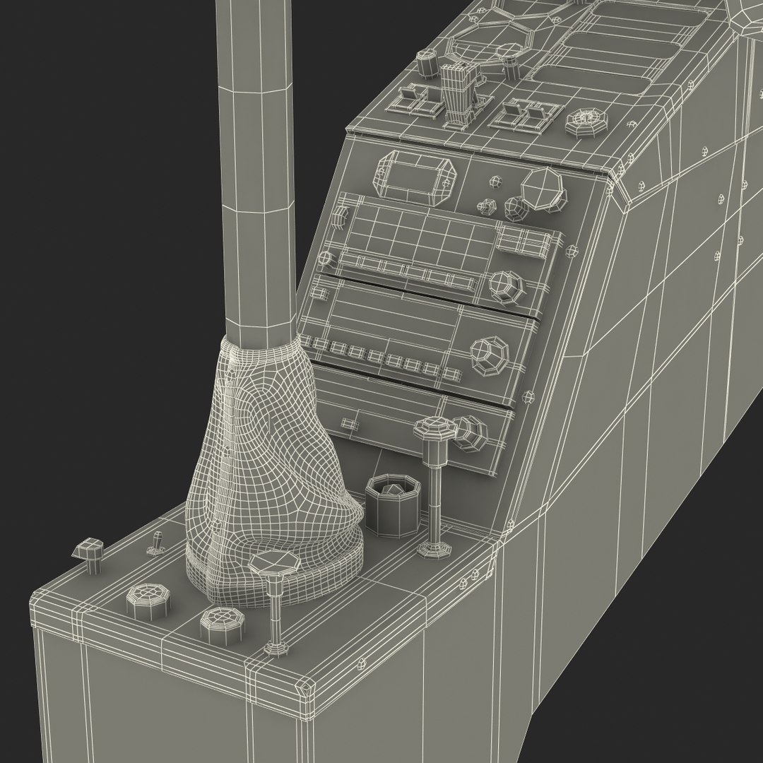 Light Helicopter Control Panel 3d Model