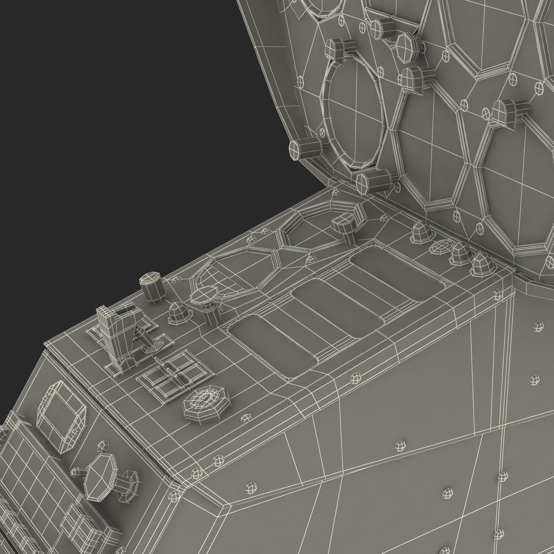 Light Helicopter Control Panel 3d Model