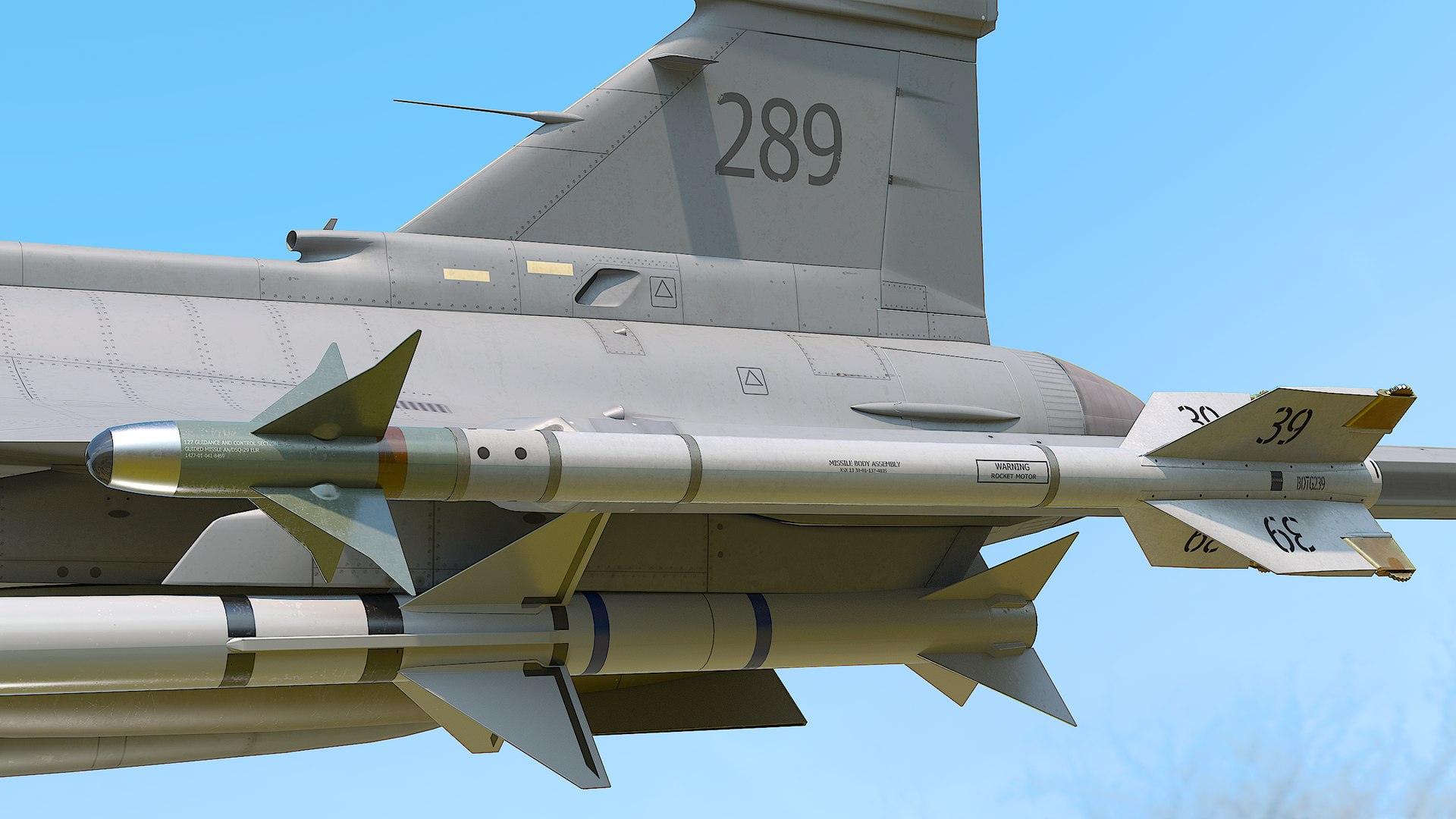 Saab JAS 39 Rigged 3D Model - TurboSquid 2179607