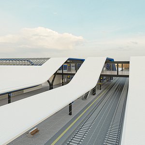 Railway Station OBJ Models for Download | TurboSquid