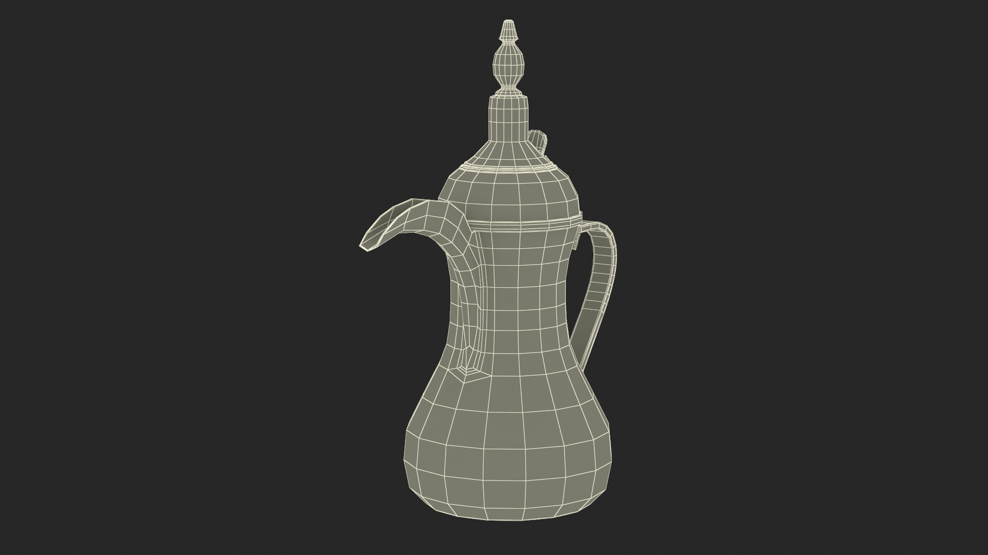 Arab Dallah Silver 3D - TurboSquid 2409884