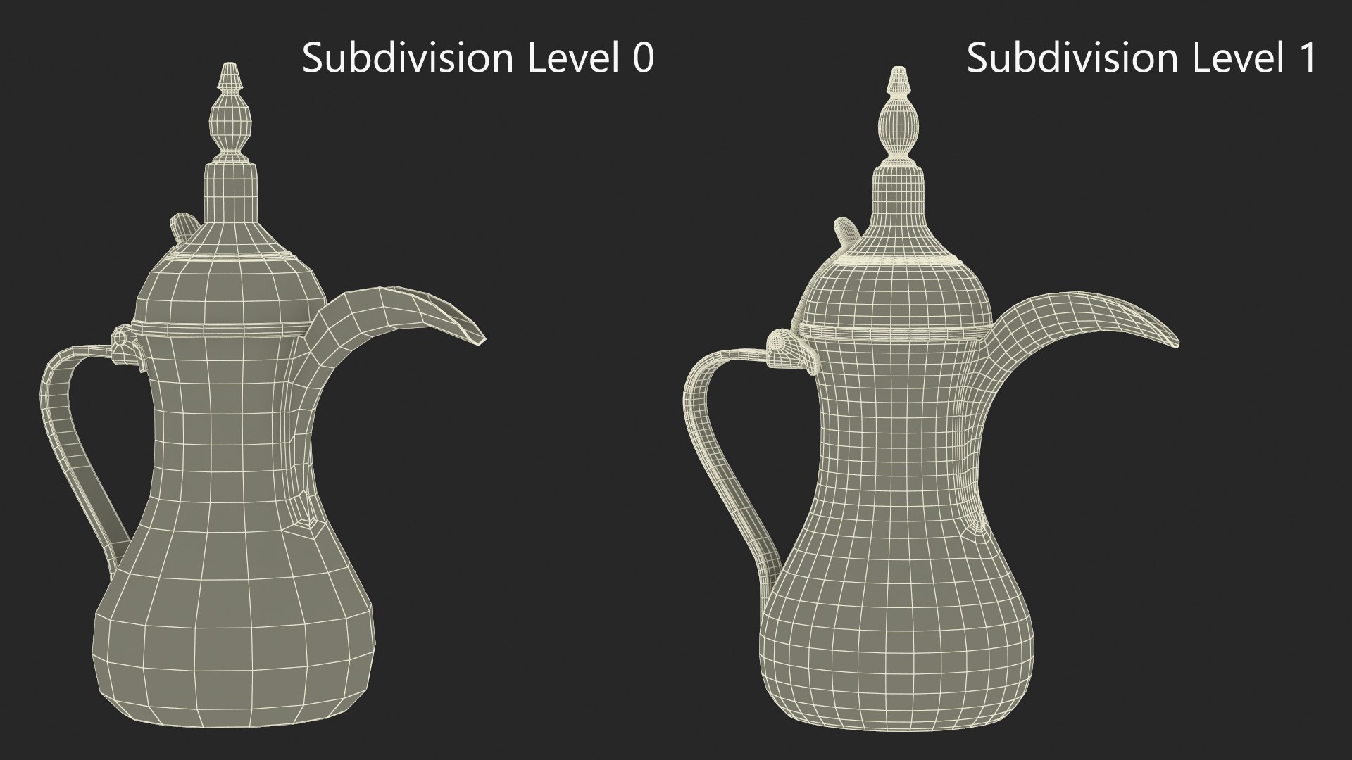 Arab Dallah Silver 3D - TurboSquid 2409884
