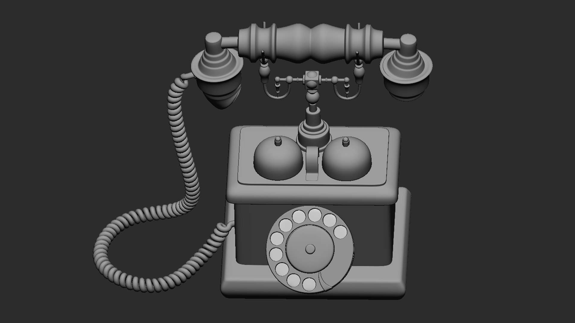 3D Retro Phone model - TurboSquid 2151907