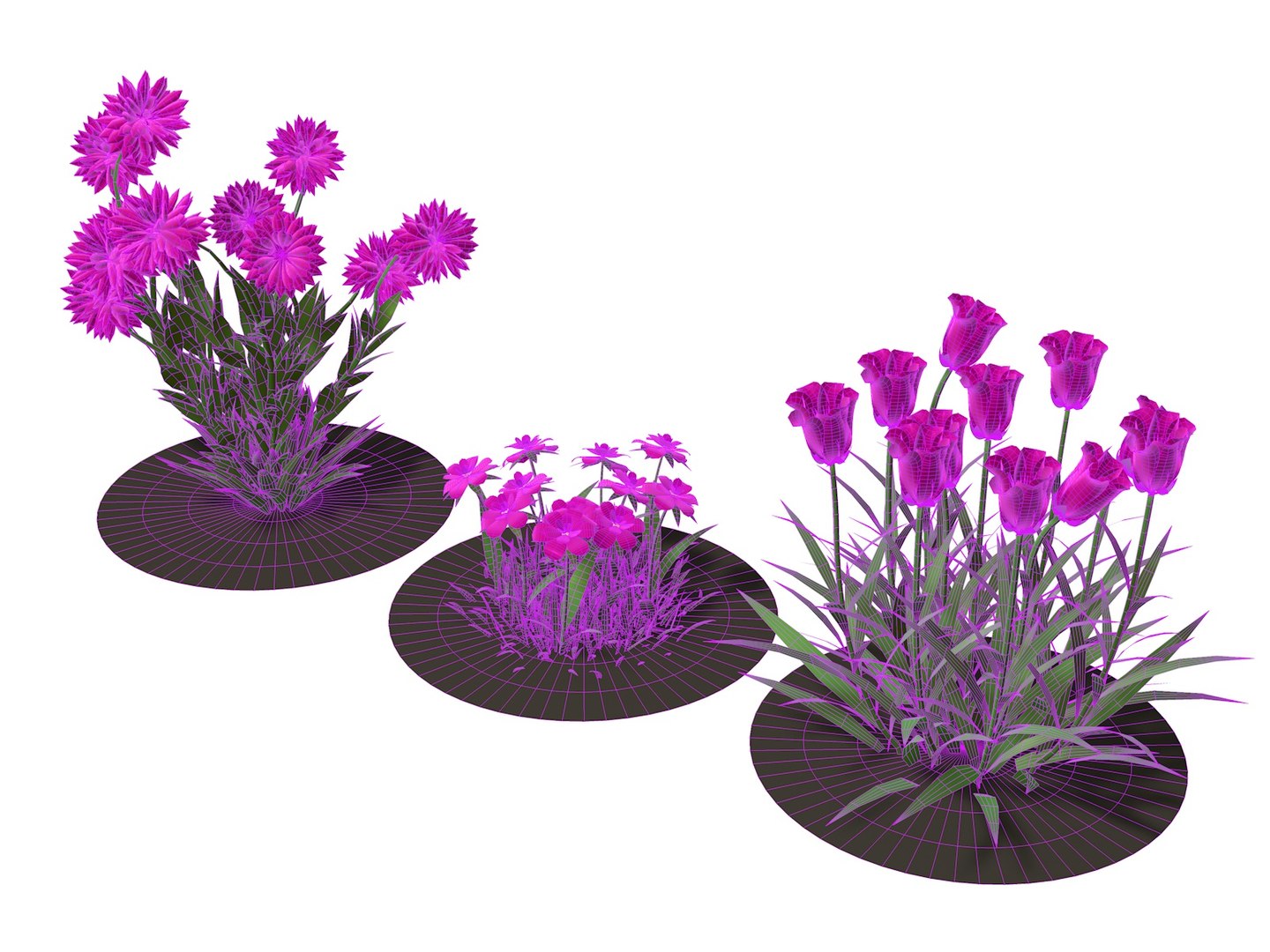 3D Flower Pink Model - TurboSquid 1519888