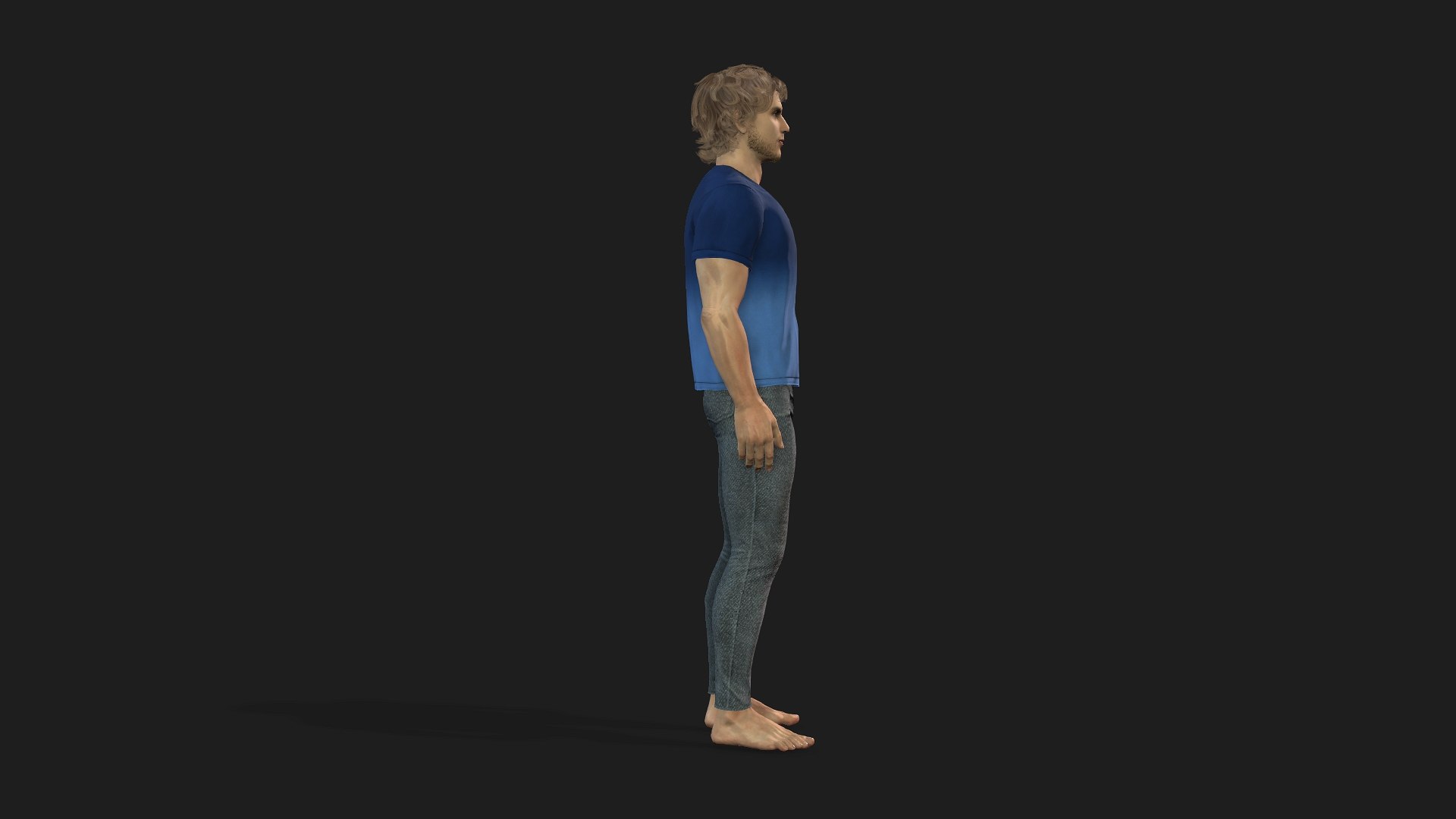 3D Muscular Man Model Game AND Animation Ready Model - TurboSquid 2360293