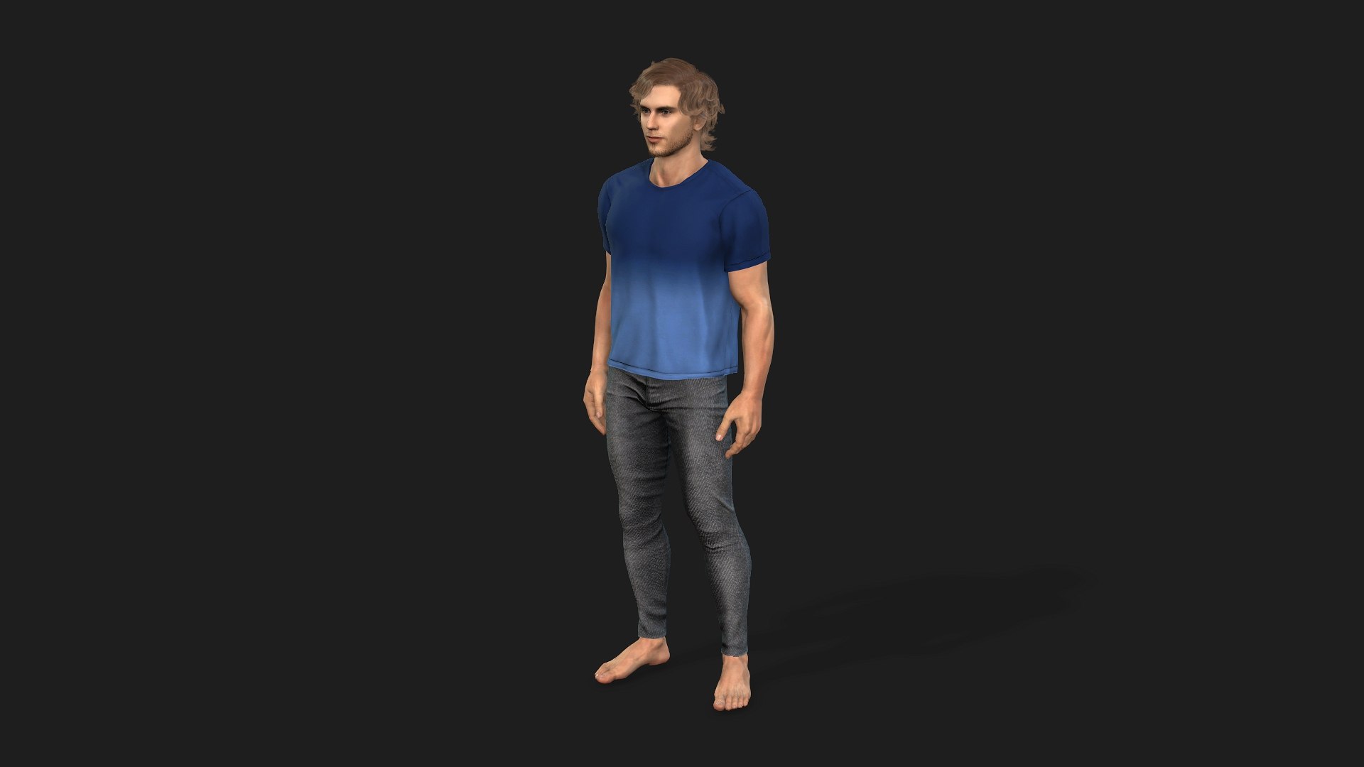 3D Muscular Man Model Game AND Animation Ready Model - TurboSquid 2360293