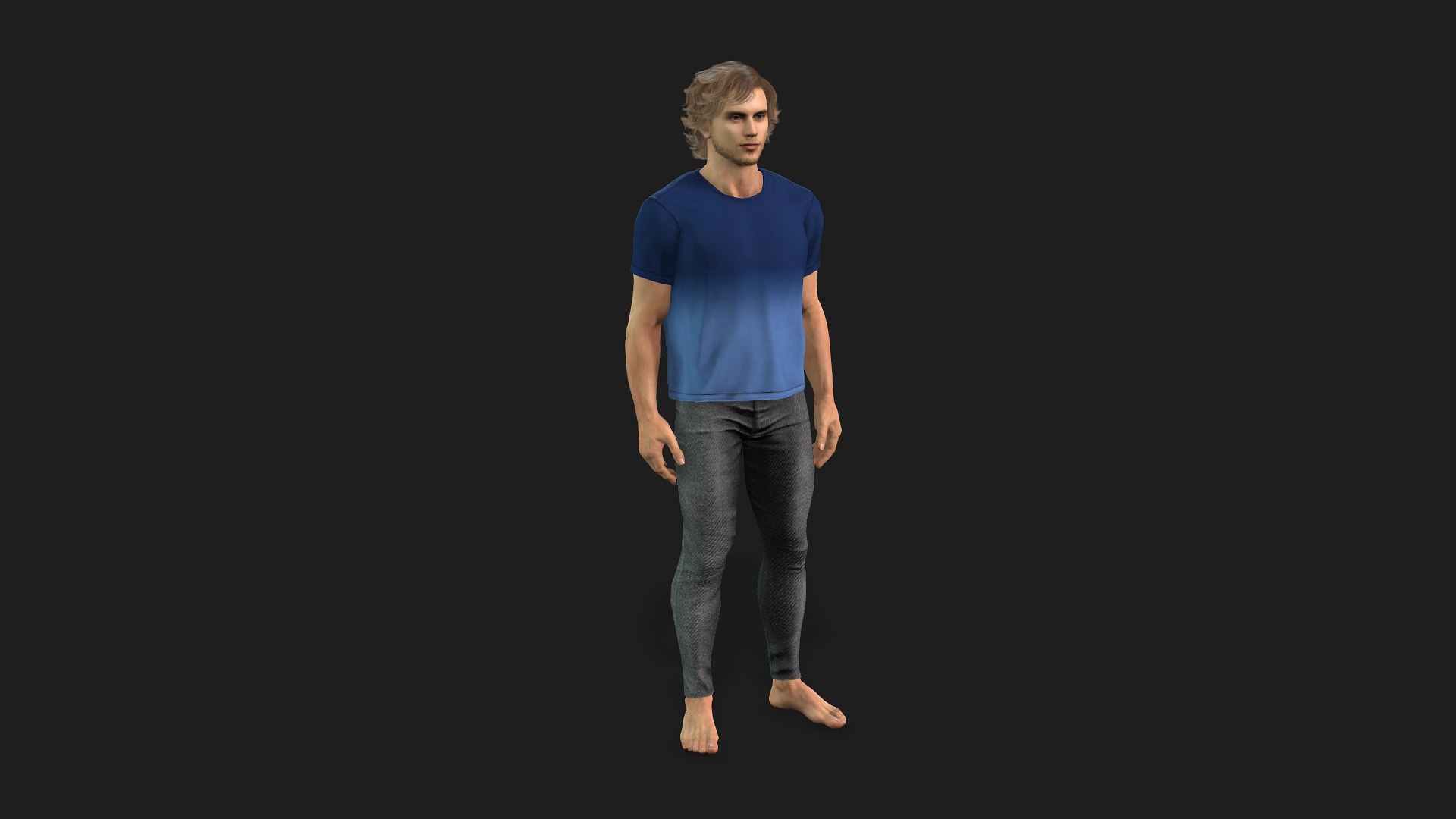 3D Muscular Man Model Game AND Animation Ready Model - TurboSquid 2360293