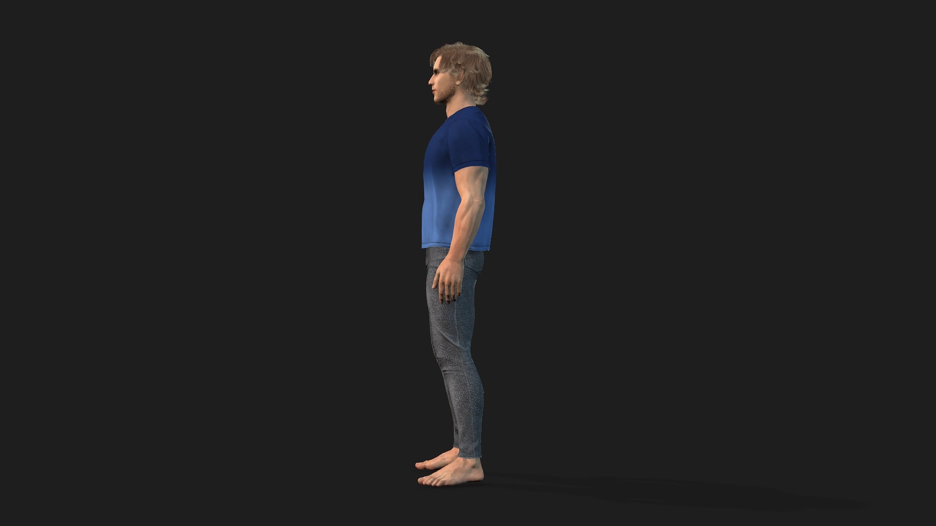 3D Muscular Man Model Game AND Animation Ready Model - TurboSquid 2360293