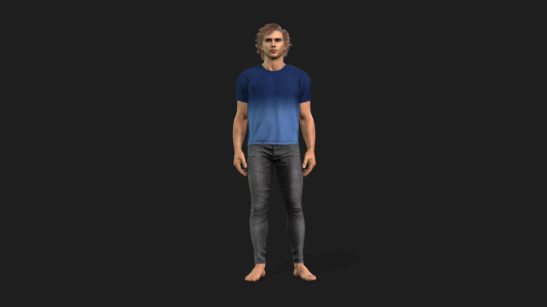 3D Muscular Man Model Game AND Animation Ready Model - TurboSquid 2360293