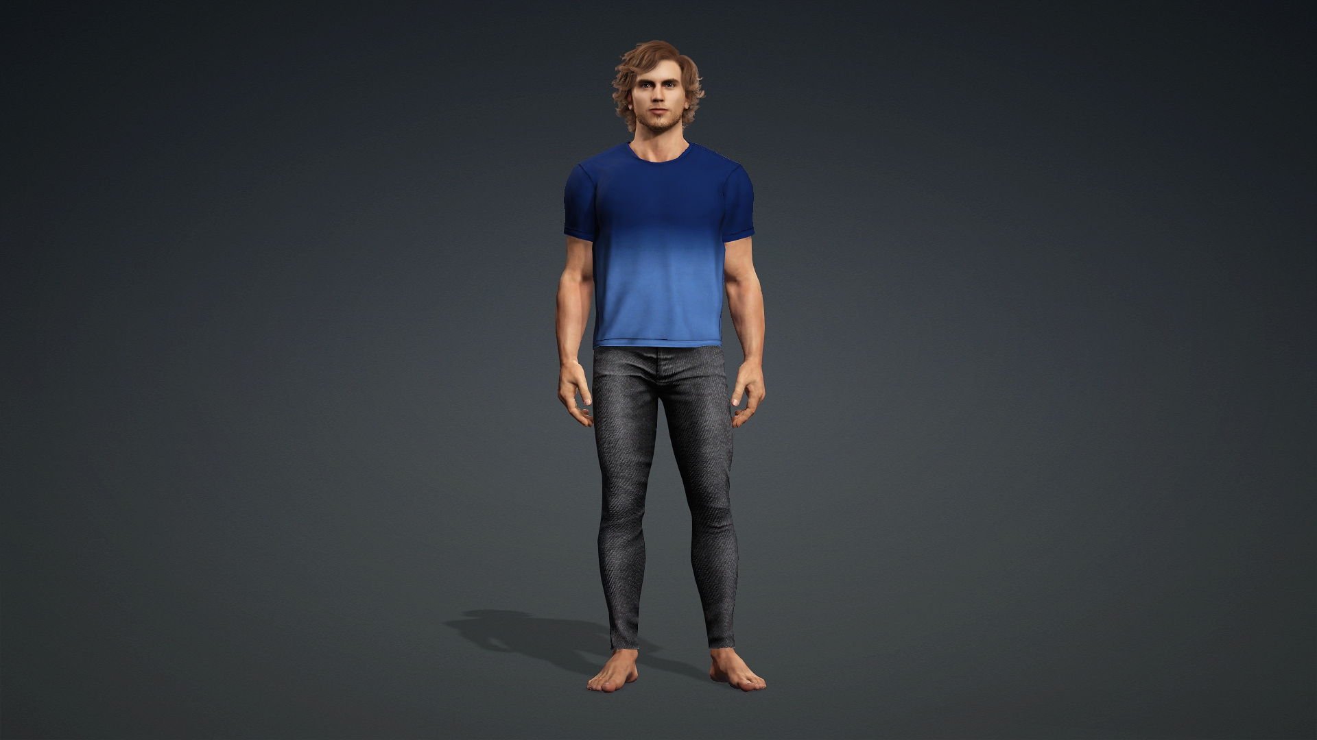 3D Muscular Man Model Game AND Animation Ready Model - TurboSquid 2360293