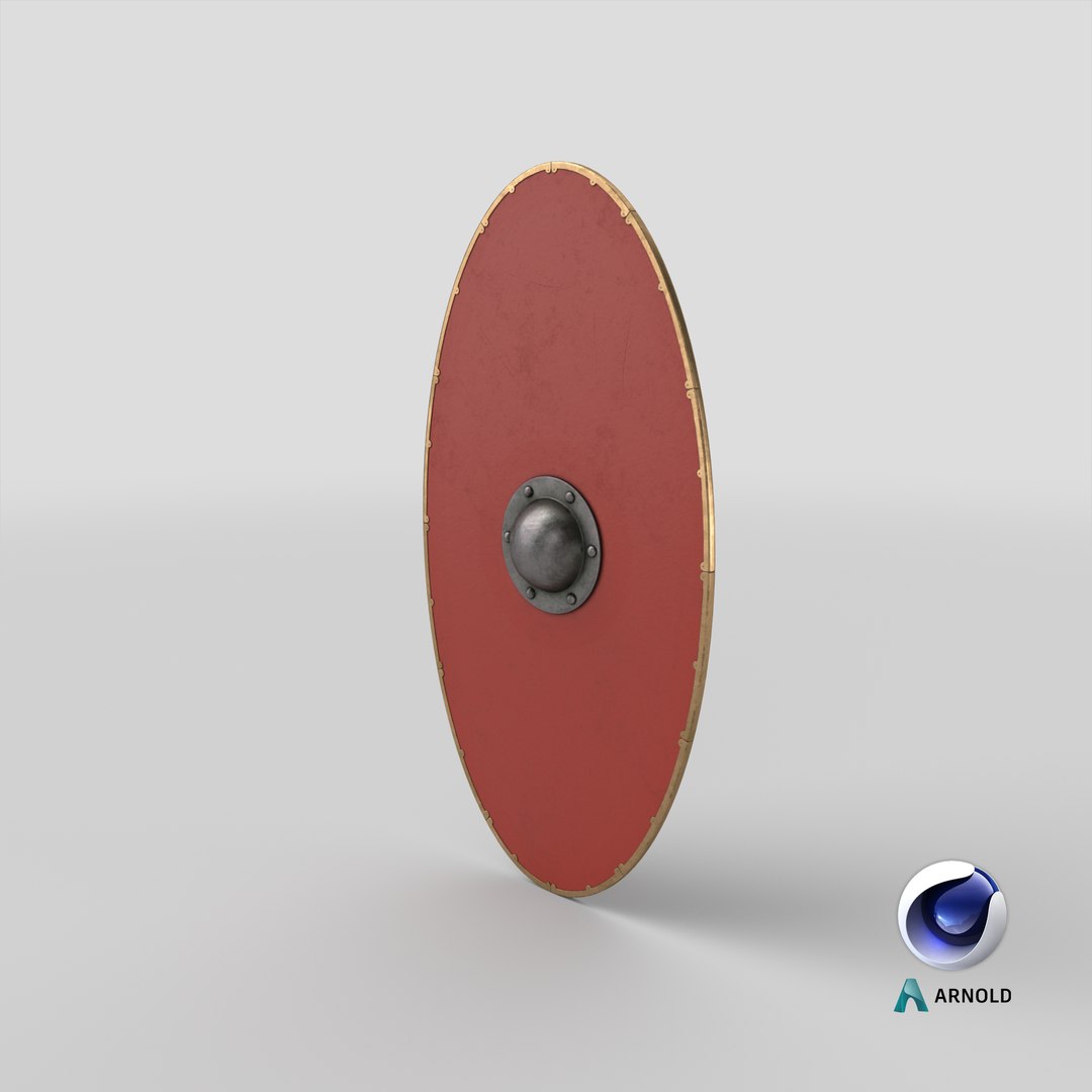 3D Model Roman Round Shield 05 - TurboSquid 2187818