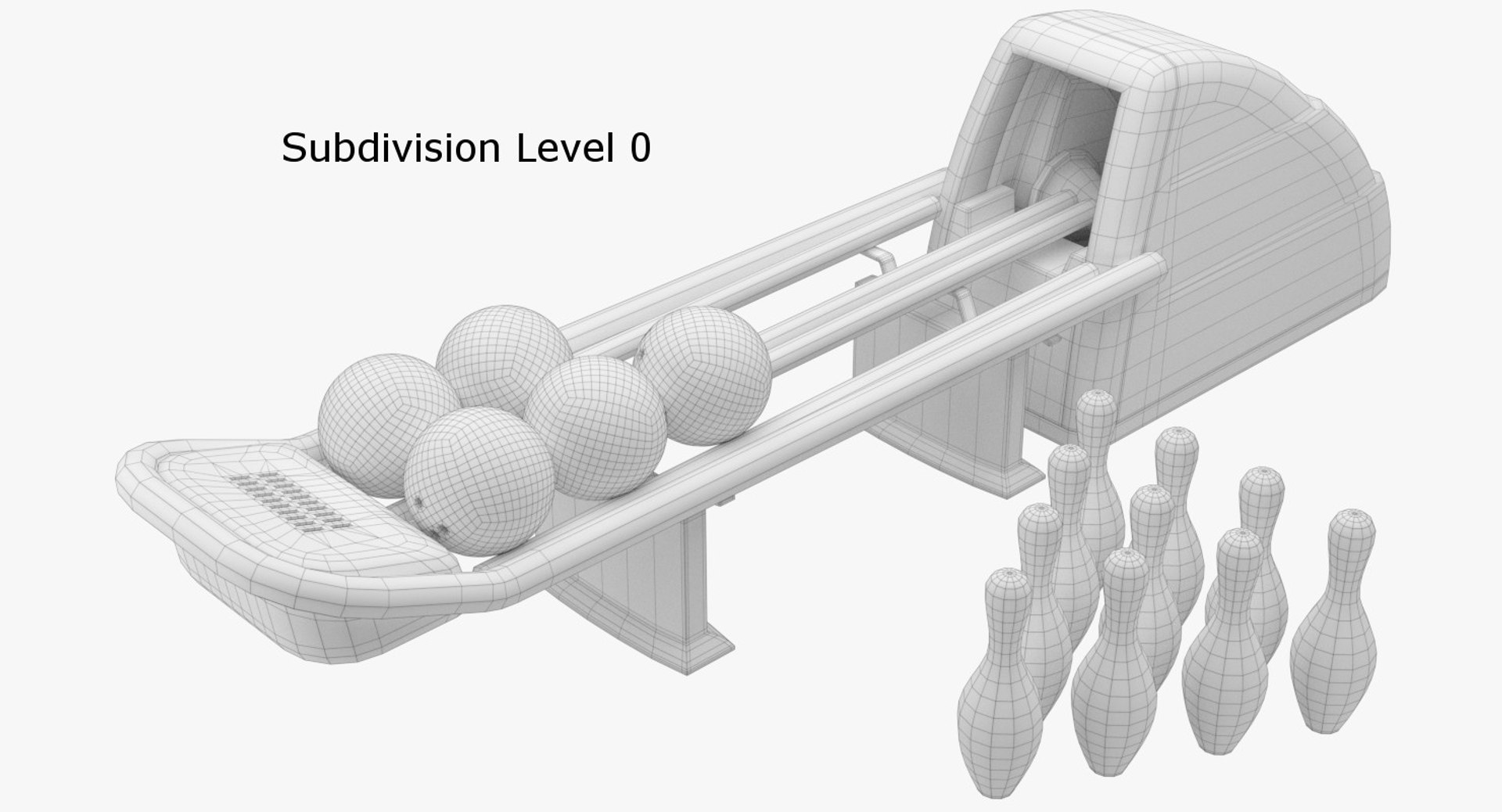 3d Model Bowling Set