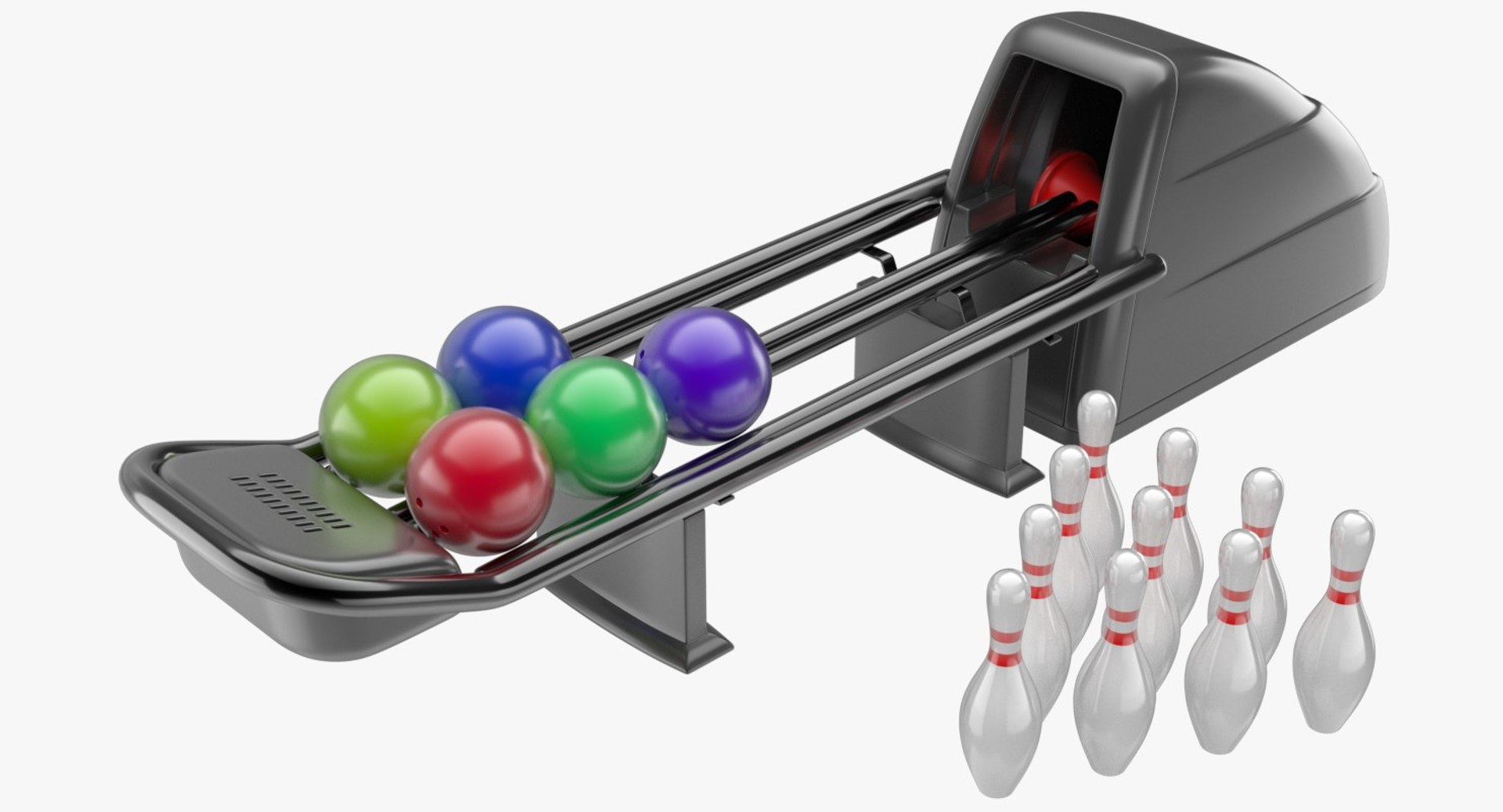 3d Model Bowling Set