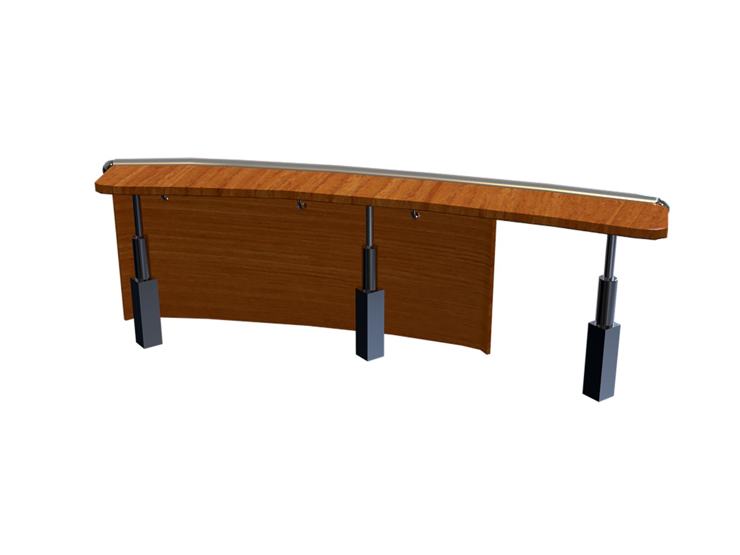 3D Model Front Wooden Table - TurboSquid 2172856
