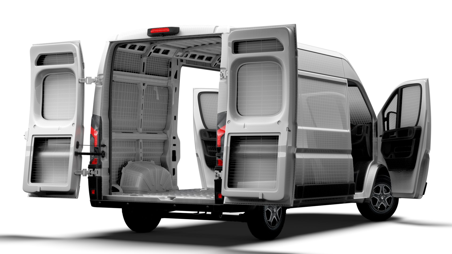 3D Stellantis Electric Panel Van HQ Interior L2H2 2025 - TurboSquid 2338551