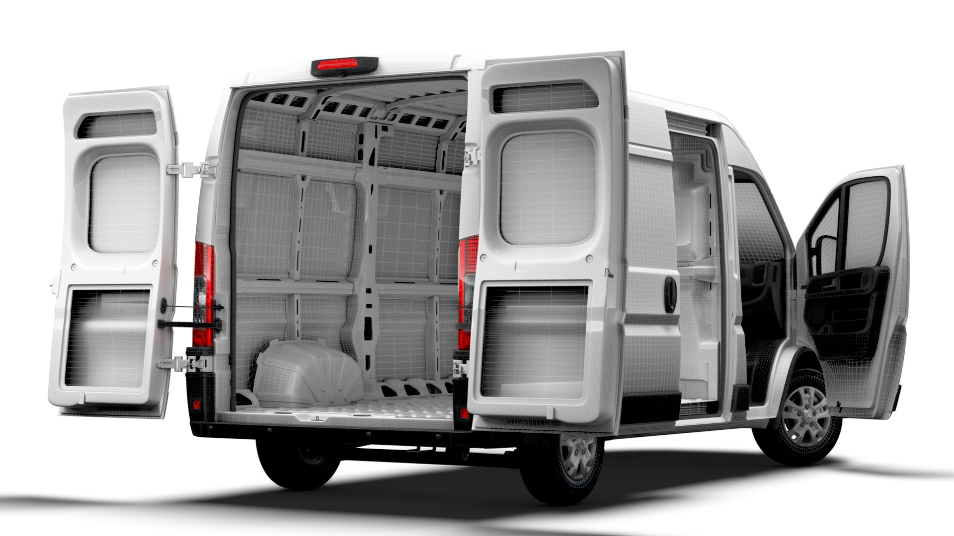 3D Stellantis Electric Panel Van HQ Interior L2H2 2025 - TurboSquid 2338551
